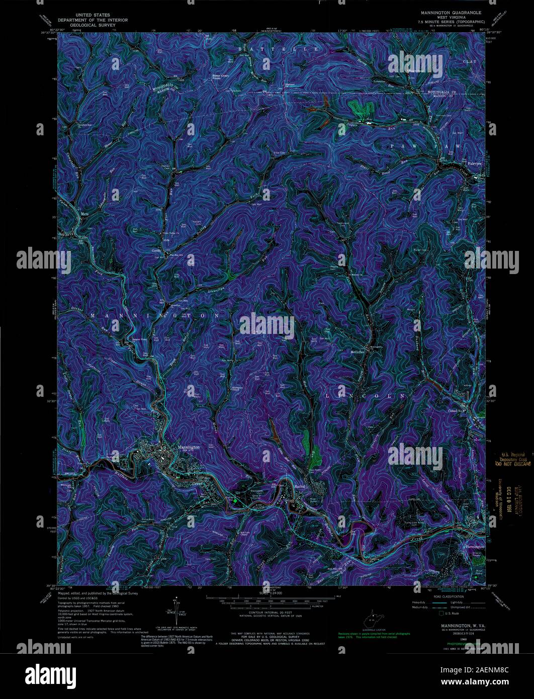 Mannington map hi-res stock photography and images - Alamy