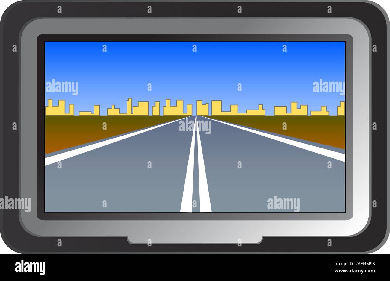 GPS navigation - vector illustration Stock Vector Image & Art - Alamy