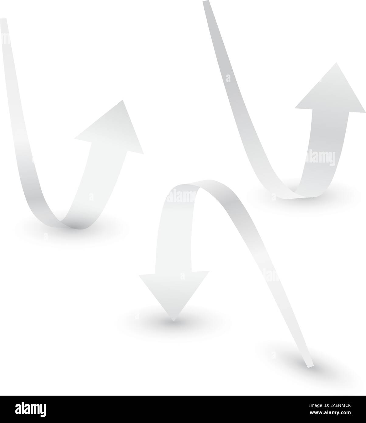 Origami set arrow paper, vector illustration Stock Vector Image & Art ...