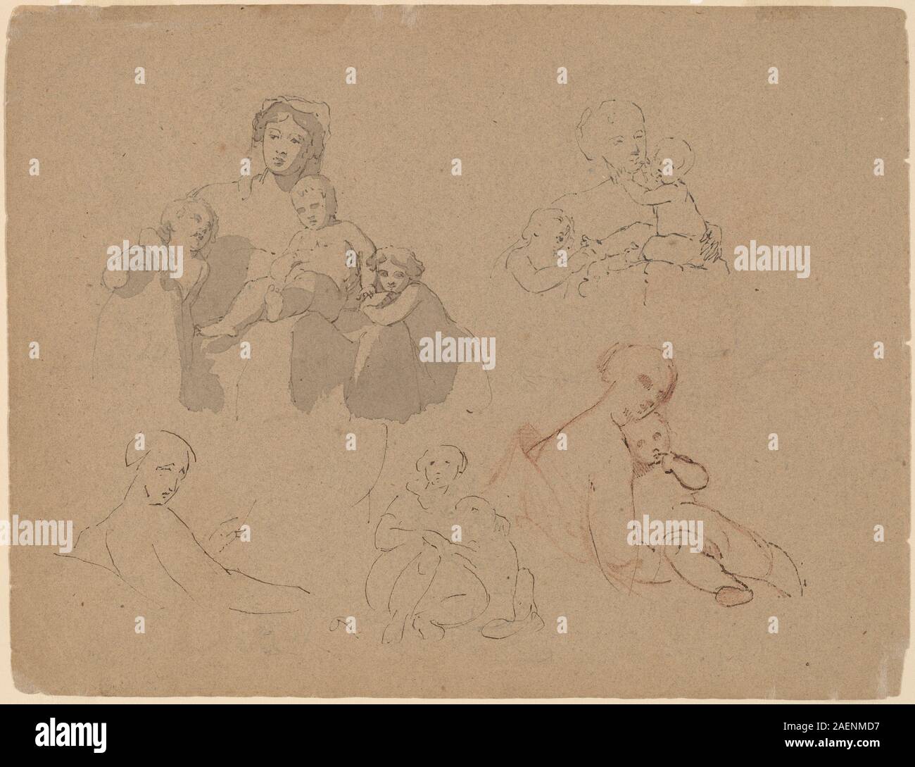 Sketches or studies by Thomas Sully from 1820 depicting Major Thomas ...