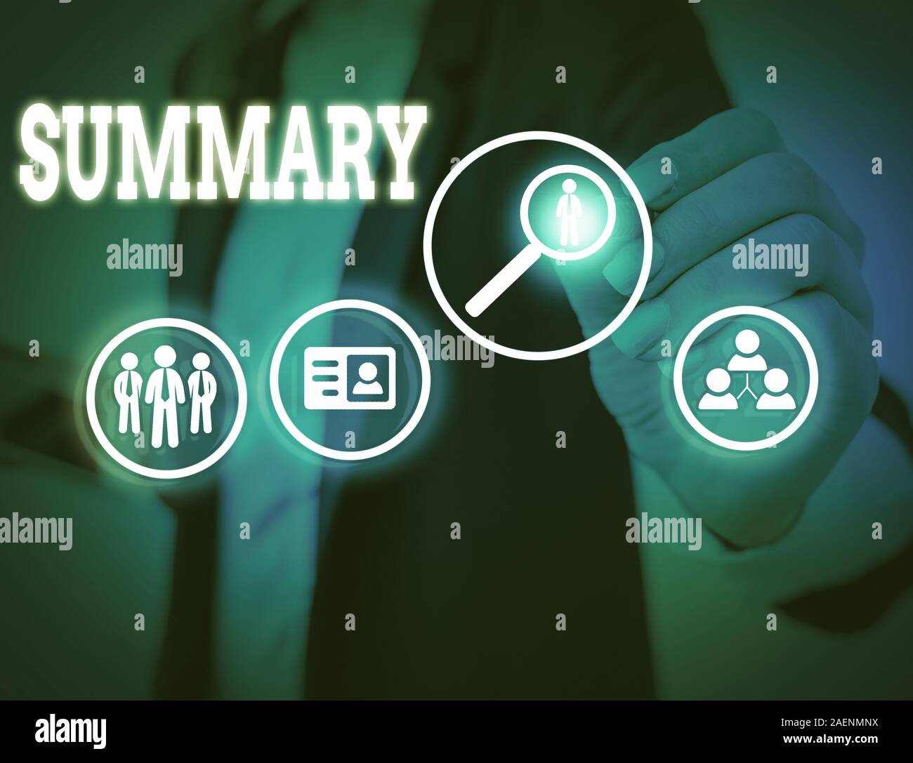 Conceptual hand writing showing Summary. Concept meaning a brief ...