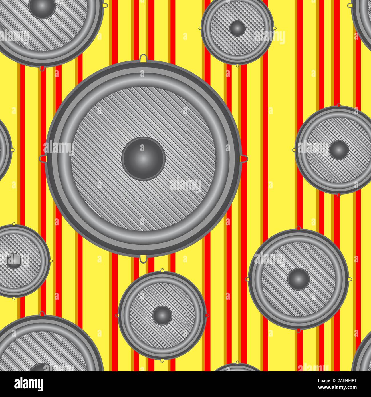 Speakers seamless background. Vector illustration Stock Vector Image ...
