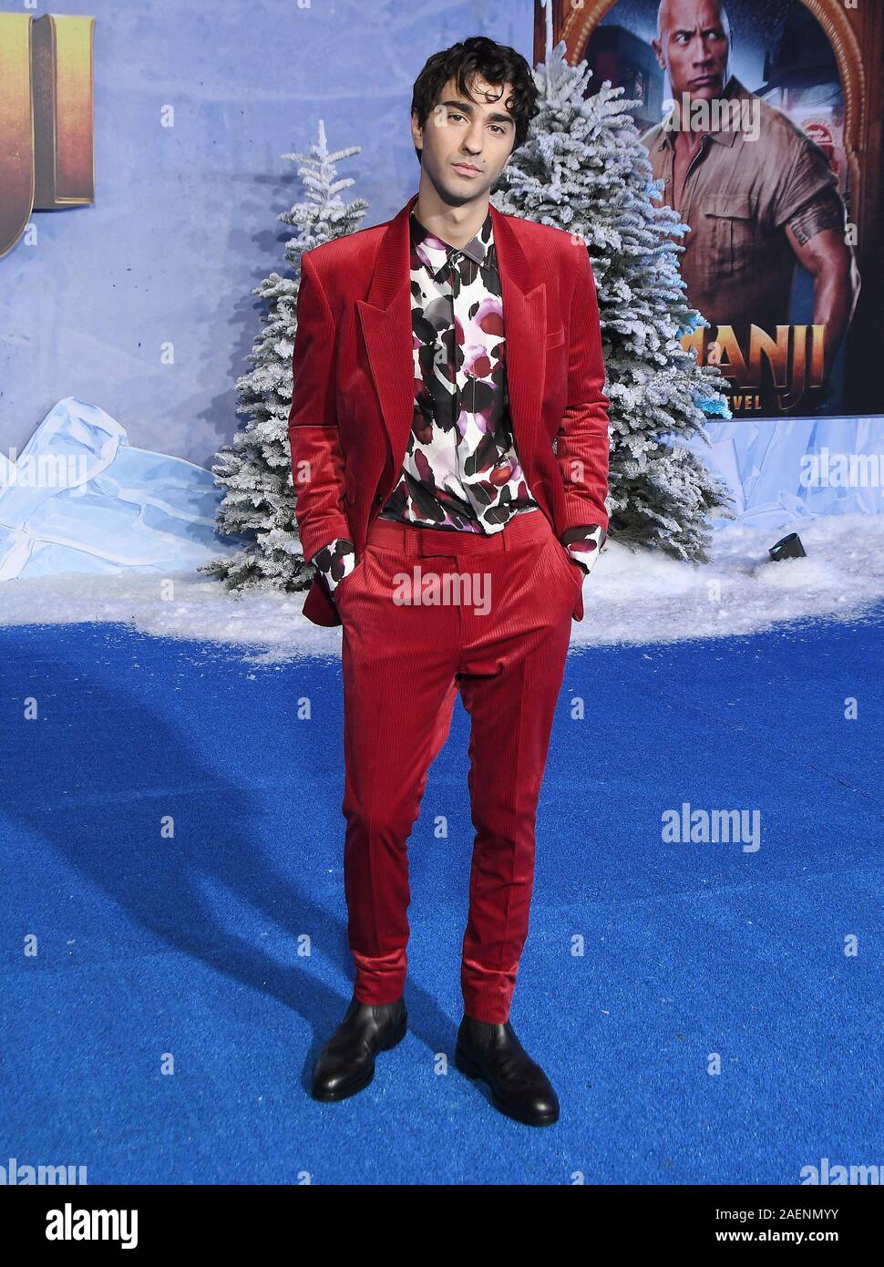 Los Angeles, USA. 09th Dec, 2019. Alex Wolff arrives at the JUMANJI THE ...