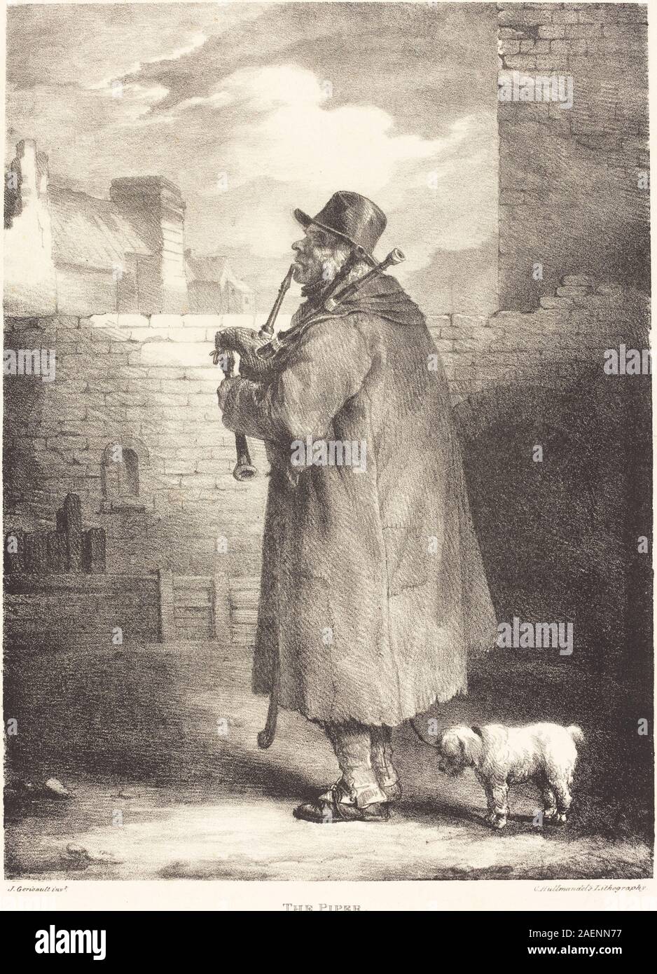 Théodore Gericault, The Piper, 1821, The Piper; 1821 date Stock Photo ...