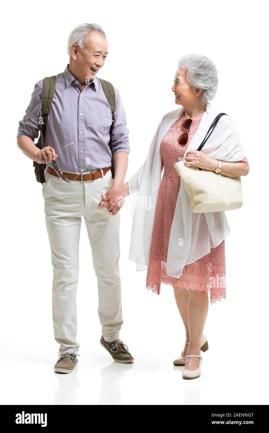 Two people walking back view Cut Out Stock Images & Pictures - Alamy