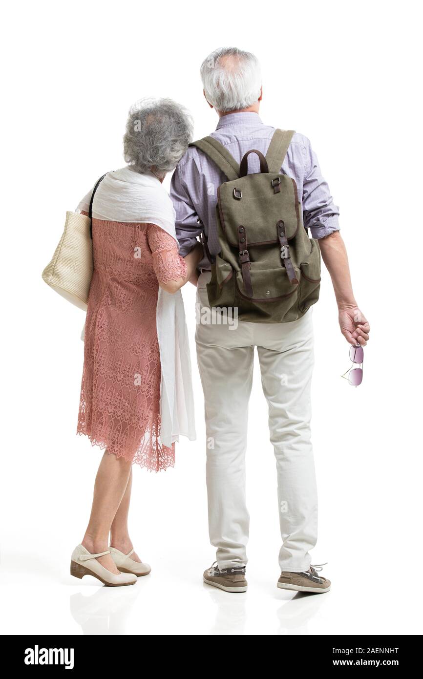 Couple standing rear view Cut Out Stock Images & Pictures - Alamy