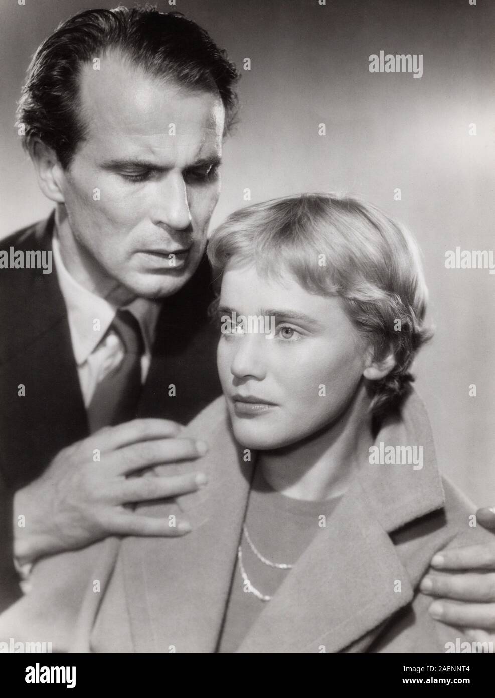 Maria Schell, österreichisch schweizerische Schauspielerin, mit Ehemann ...