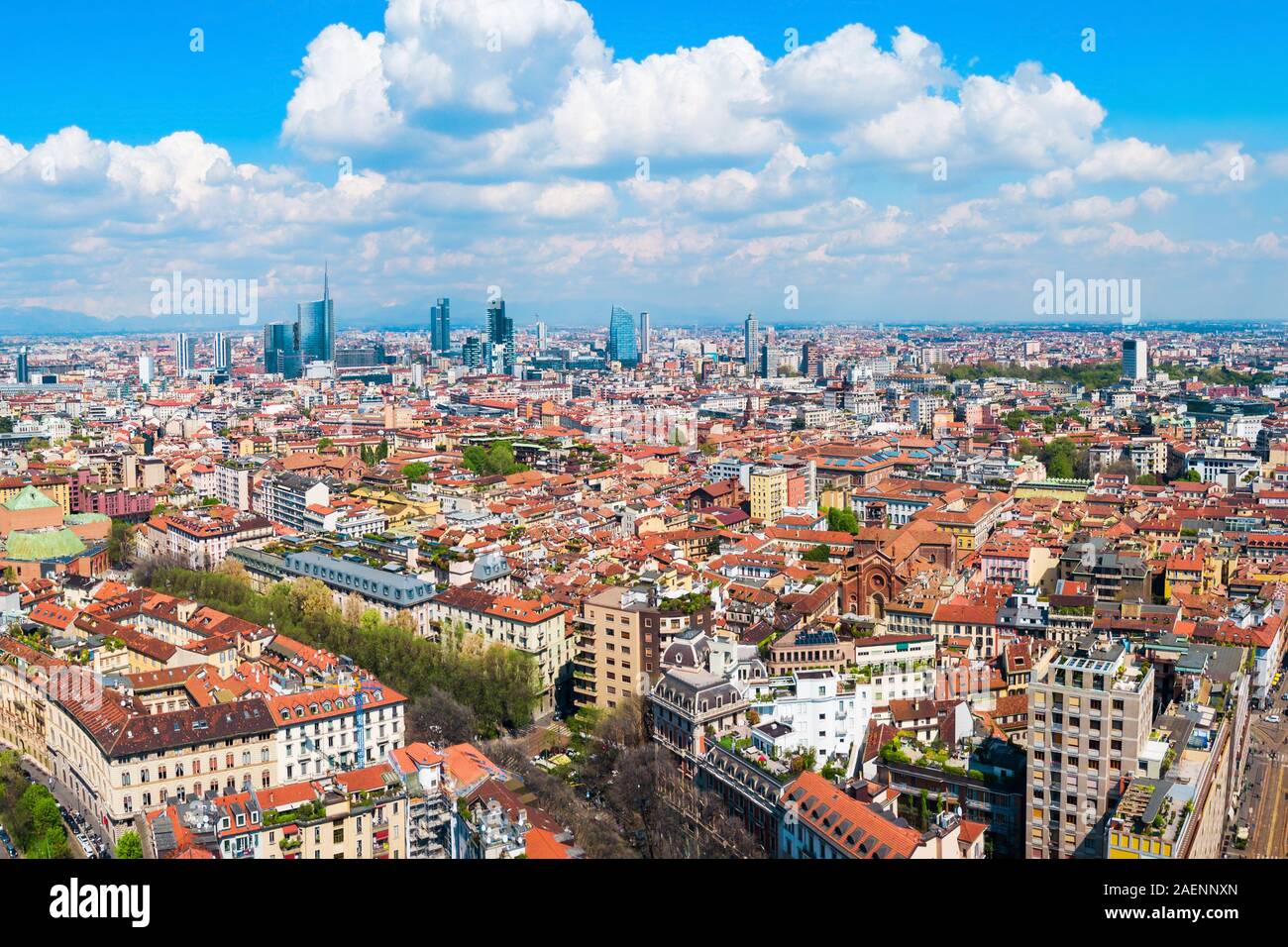 Milan aerial hi-res stock photography and images - Alamy