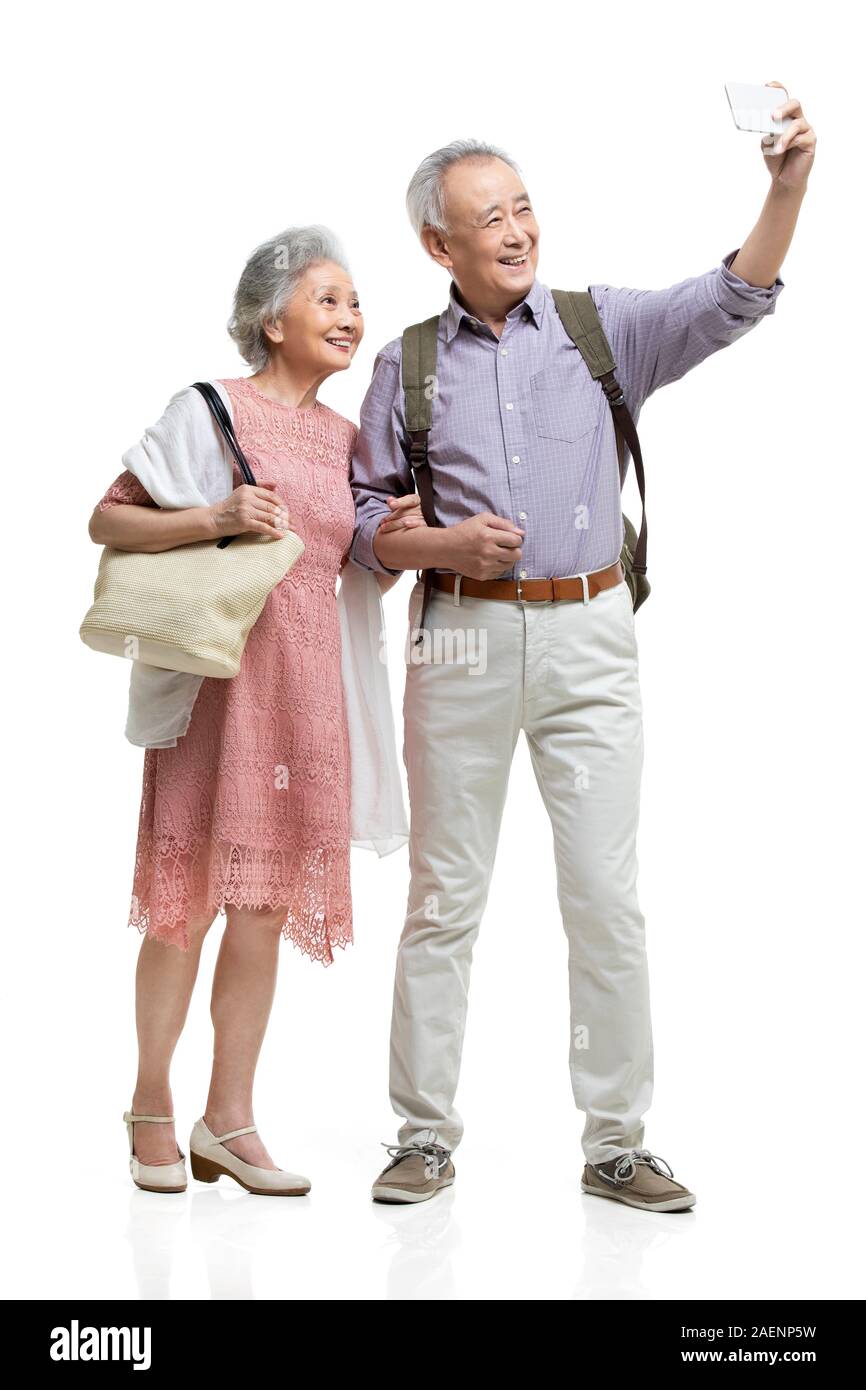 Tourist taking selfie Cut Out Stock Images & Pictures - Alamy