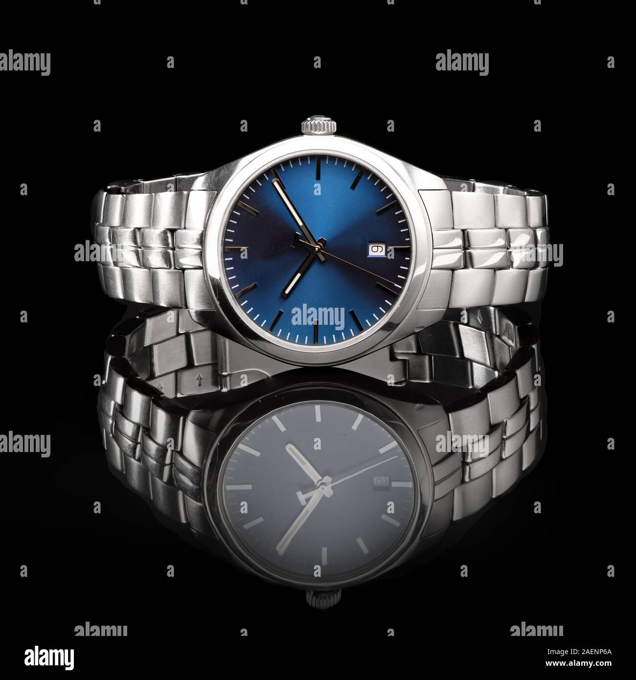 luxury watch on black background Stock Photo - Alamy