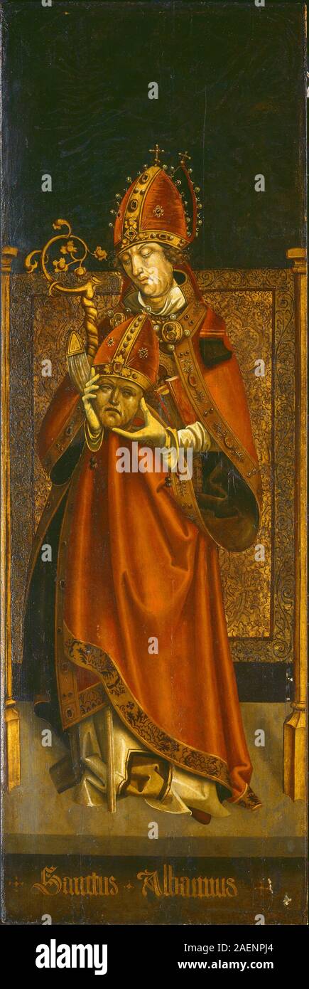 A 16th-century Tyrolean depiction of Saint Alban of Mainz, circa 1500 ...