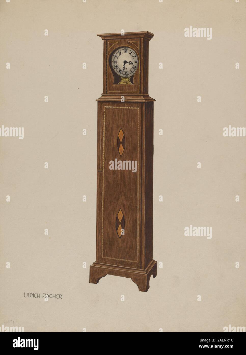 Ulrich Fischer, Shelf Clock, c 1937, Shelf Clock; circa 1937 date Stock ...