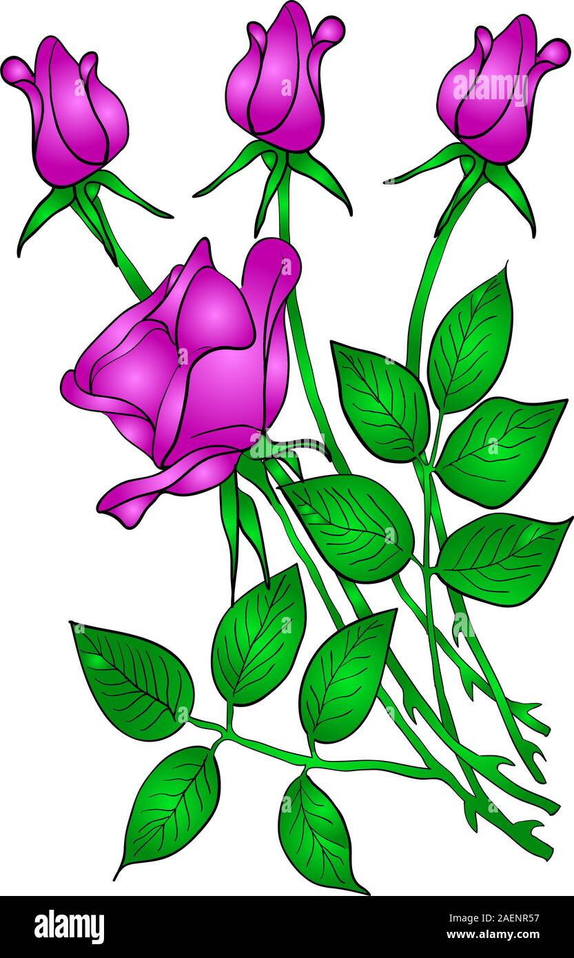 Gothic rose thorns Stock Vector Images - Alamy