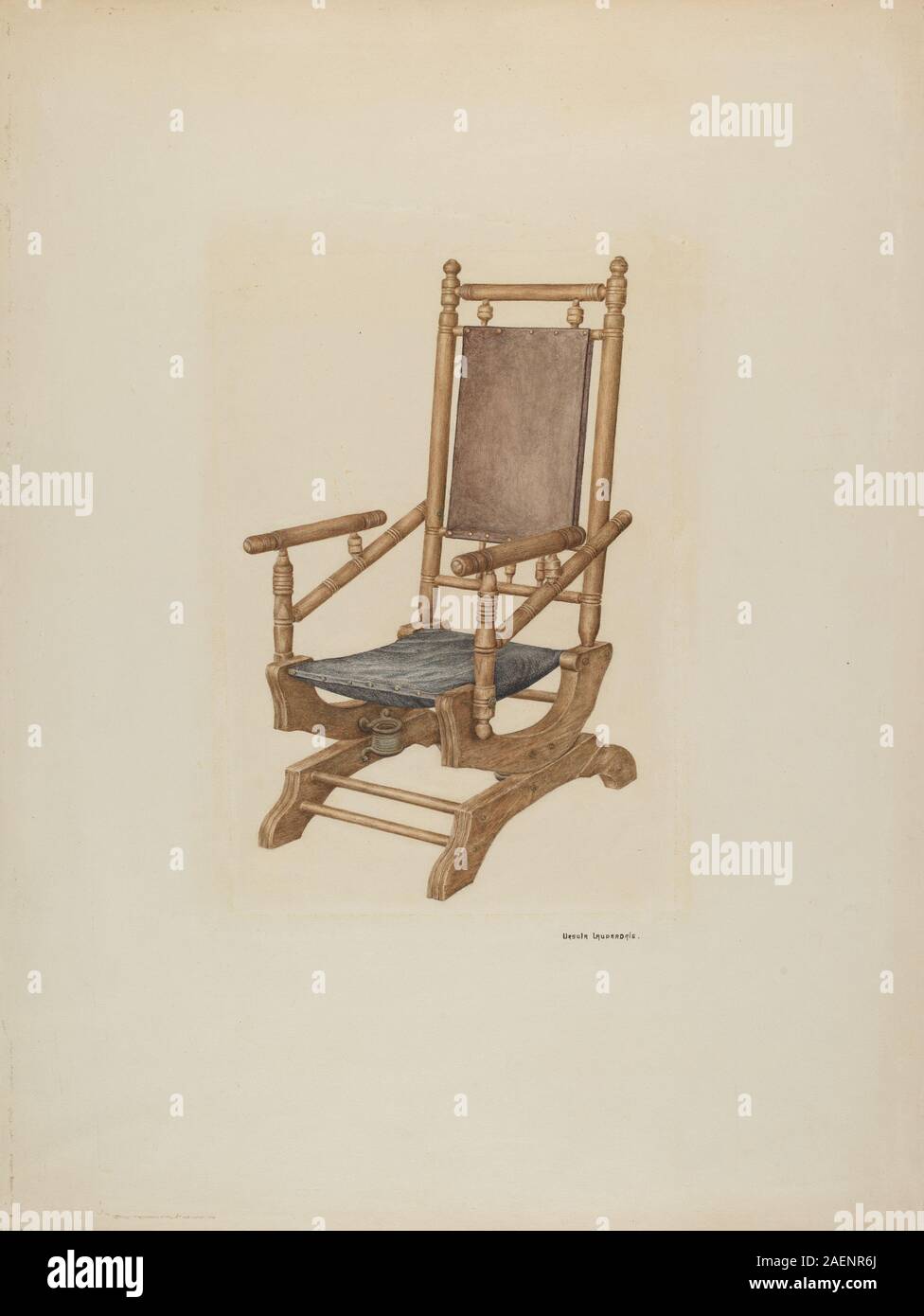 Ursula Lauderdale, Platform Rocker, c 1940, Platform Rocker; circa 1940 ...