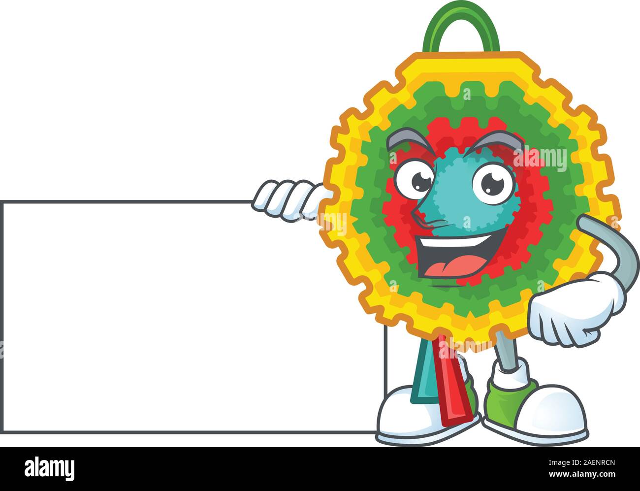 Pinata cute cartoon character with a board Stock Vector Image & Art - Alamy