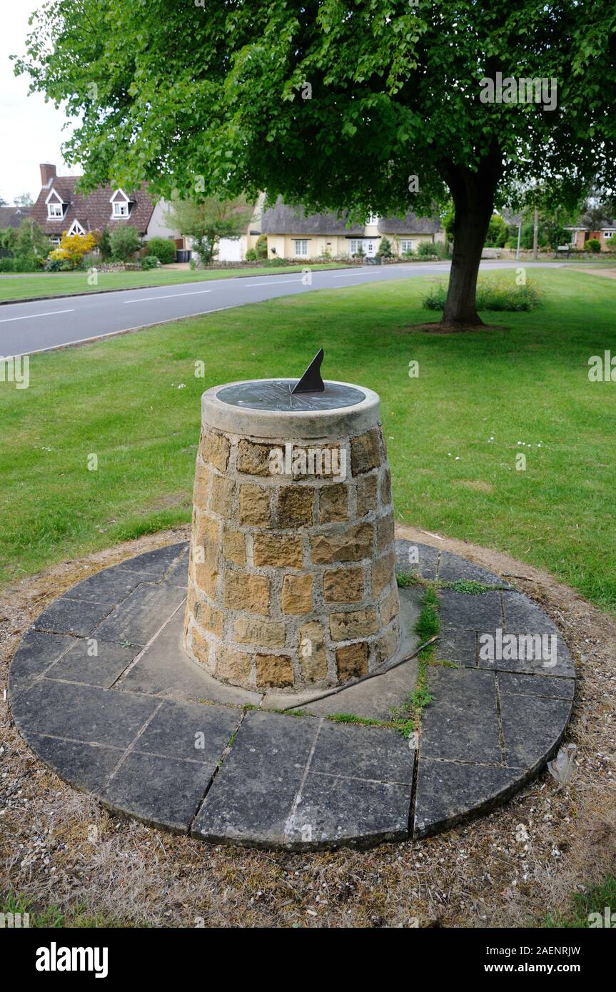 Sun Dial , Biddenham, Bedfordshire, presented to the village by Richard ...