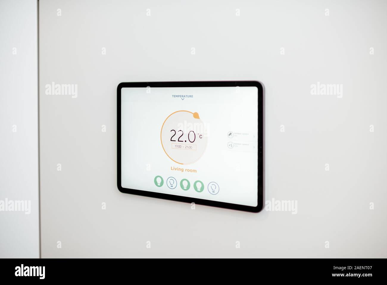 Digital touch screen panel for smart home managing with launched ...