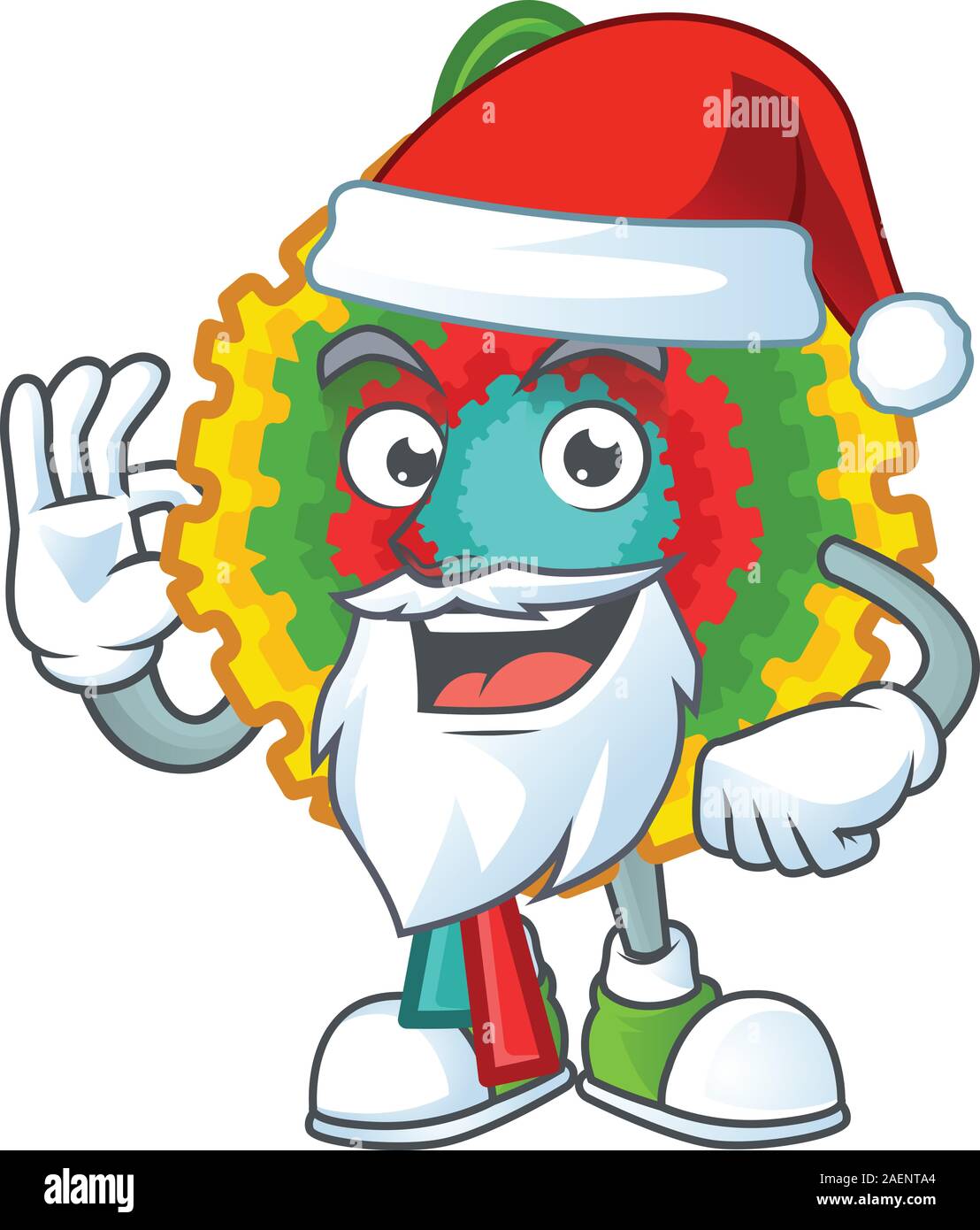 Pinata in Santa cartoon character design style Stock Vector Image & Art ...