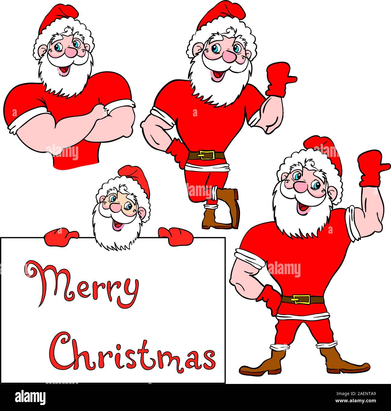 Muscular Santa Claus