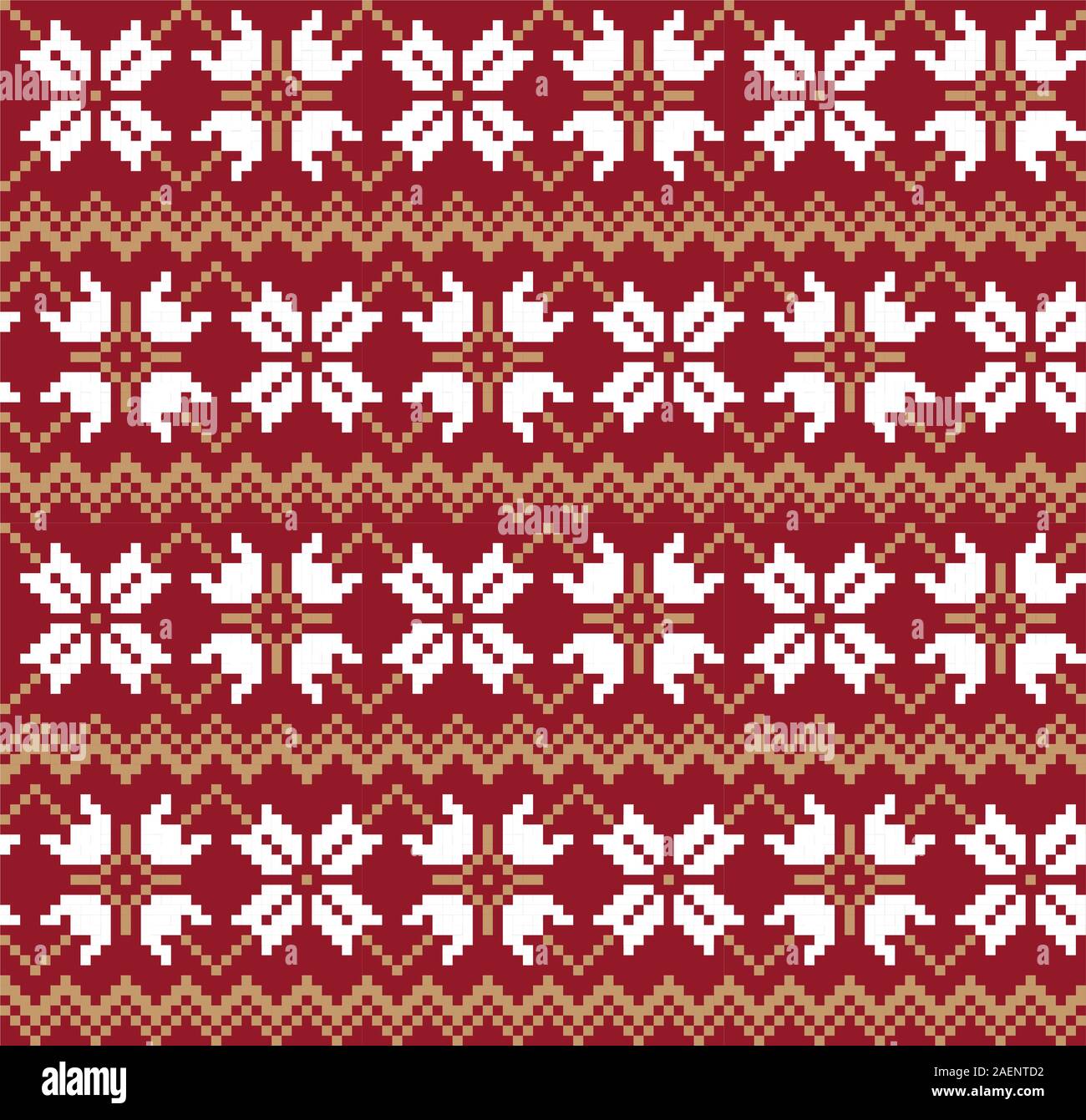 This is a fair isle floral pattern suitable for backgrounds, print ...