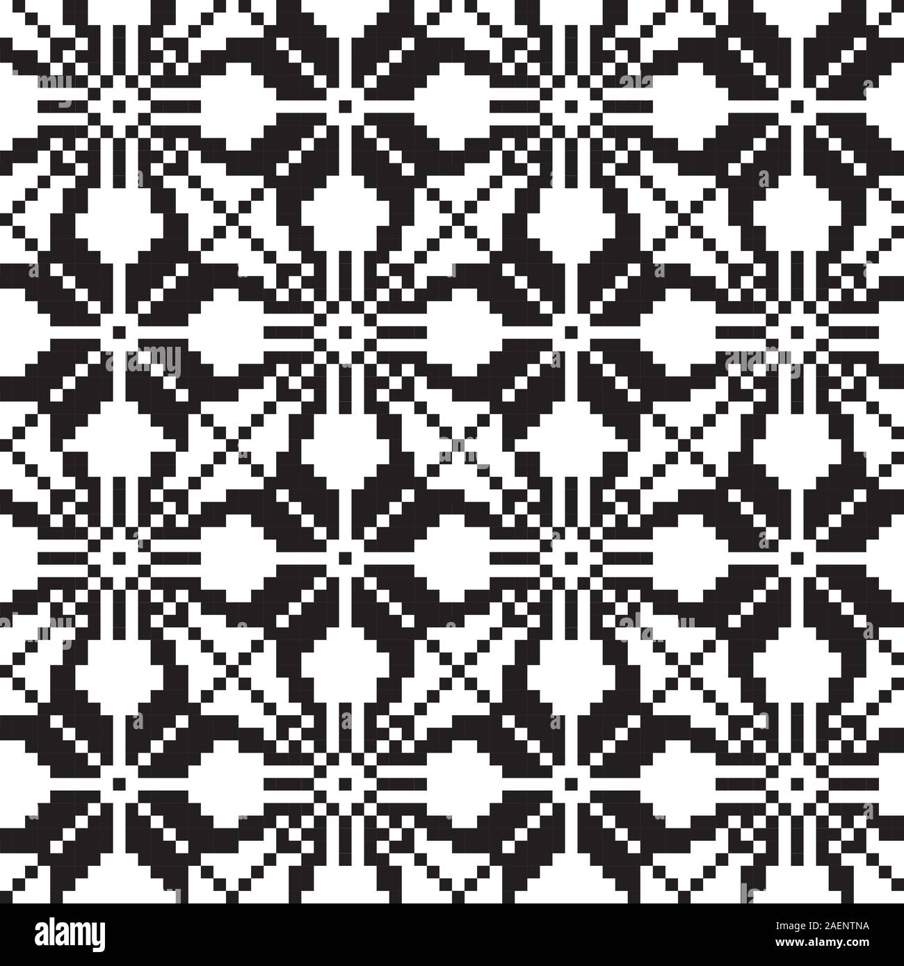 This is a fair isle floral pattern suitable for backgrounds, print ...