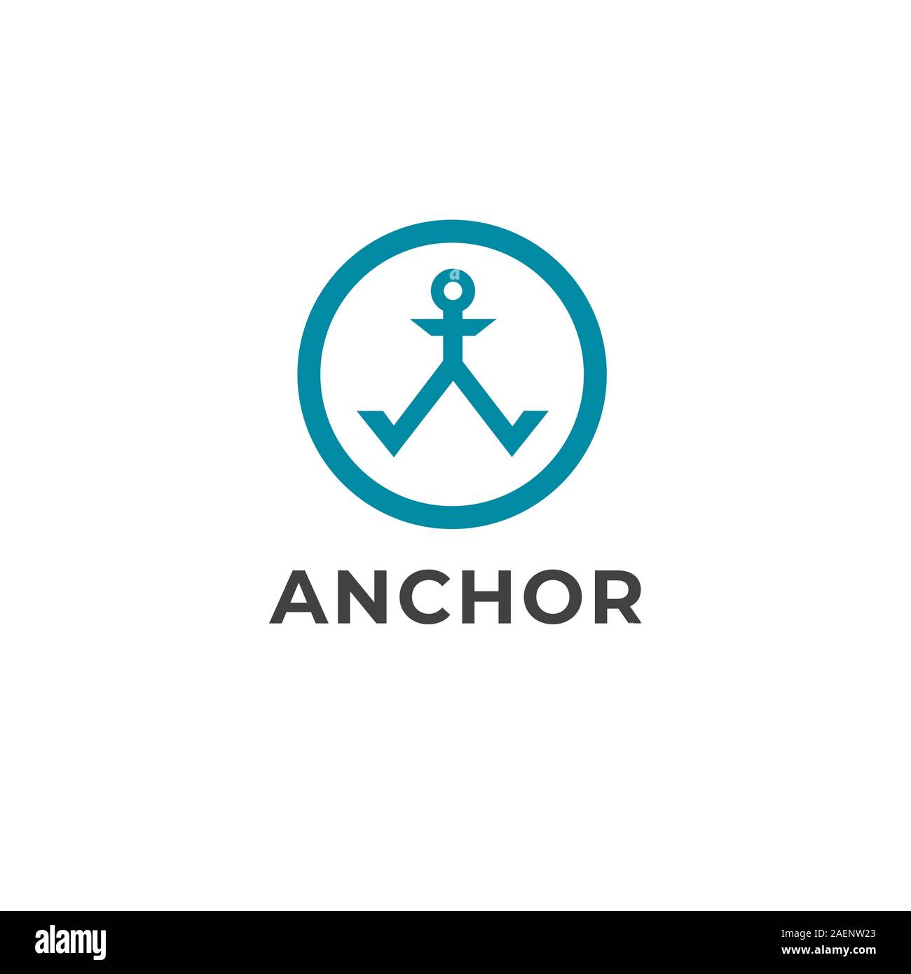 Anchor vector logo. Anchor vector icon. Anchor emblem. Anchor badge ...