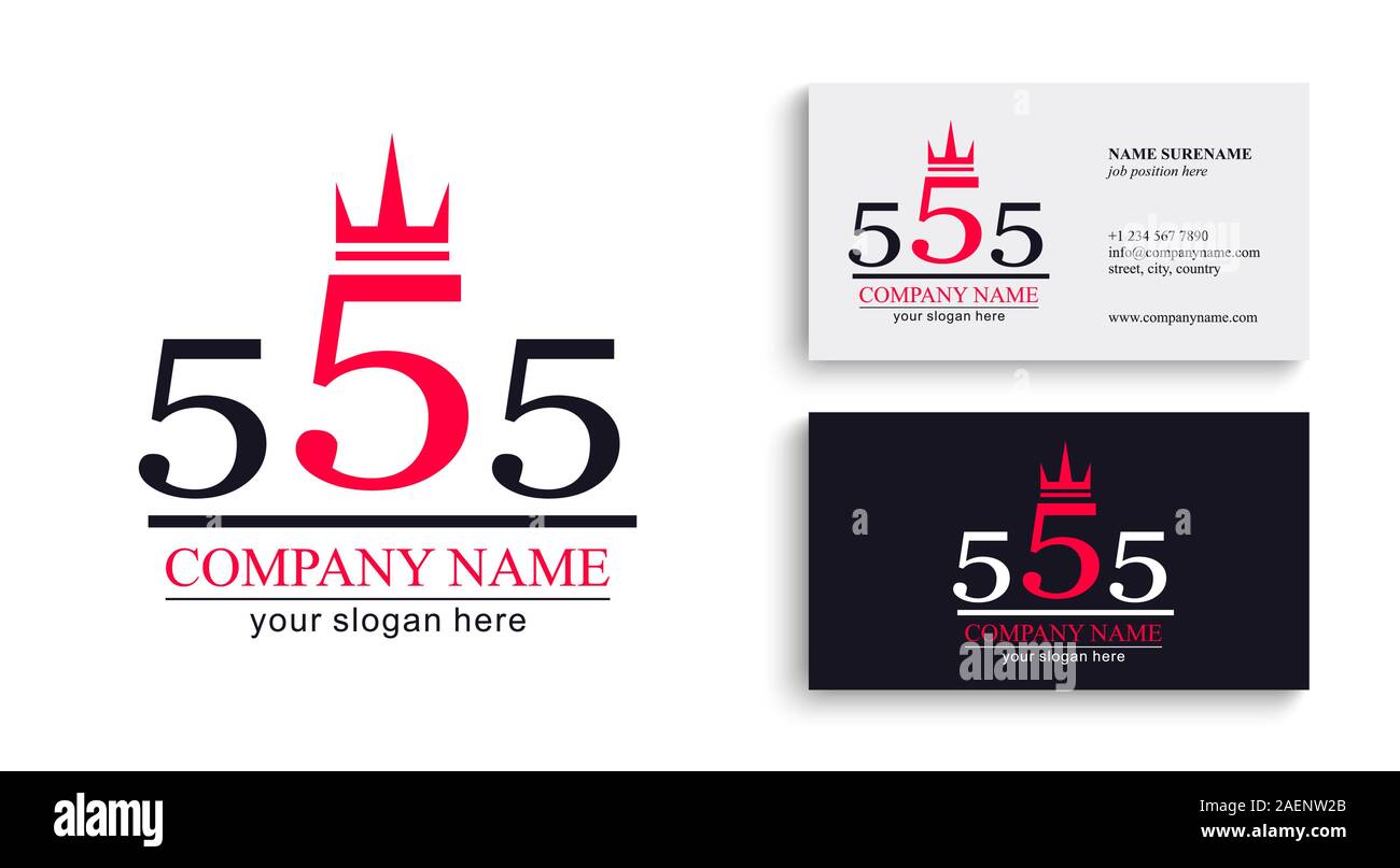 Letter 5, 555 logo icon design template elements. Elegant rich logo ...
