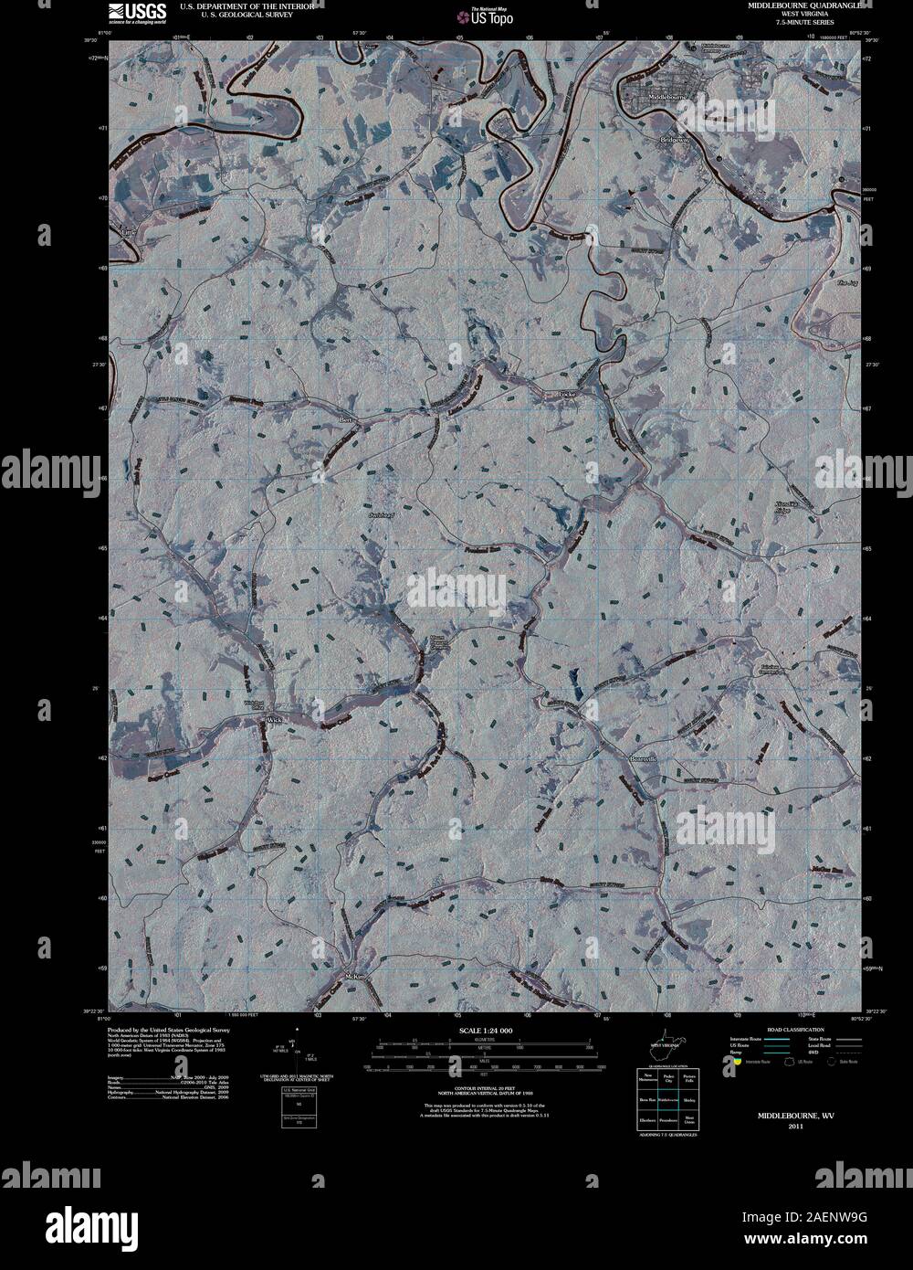 Middlebourne map hi-res stock photography and images - Alamy