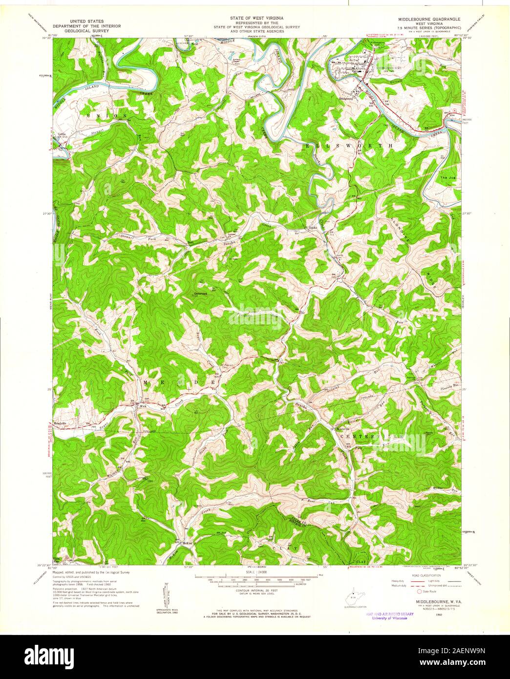 Middlebourne map hi-res stock photography and images - Alamy