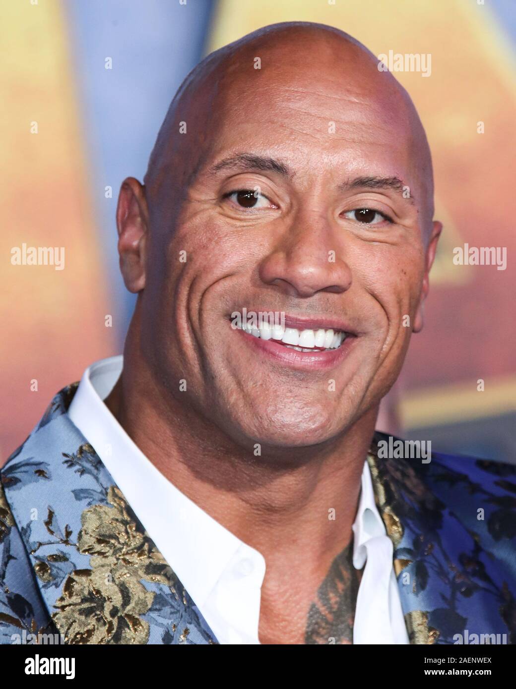 HOLLYWOOD, LOS ANGELES, CALIFORNIA, USA - DECEMBER 09: Actor Dwayne ...