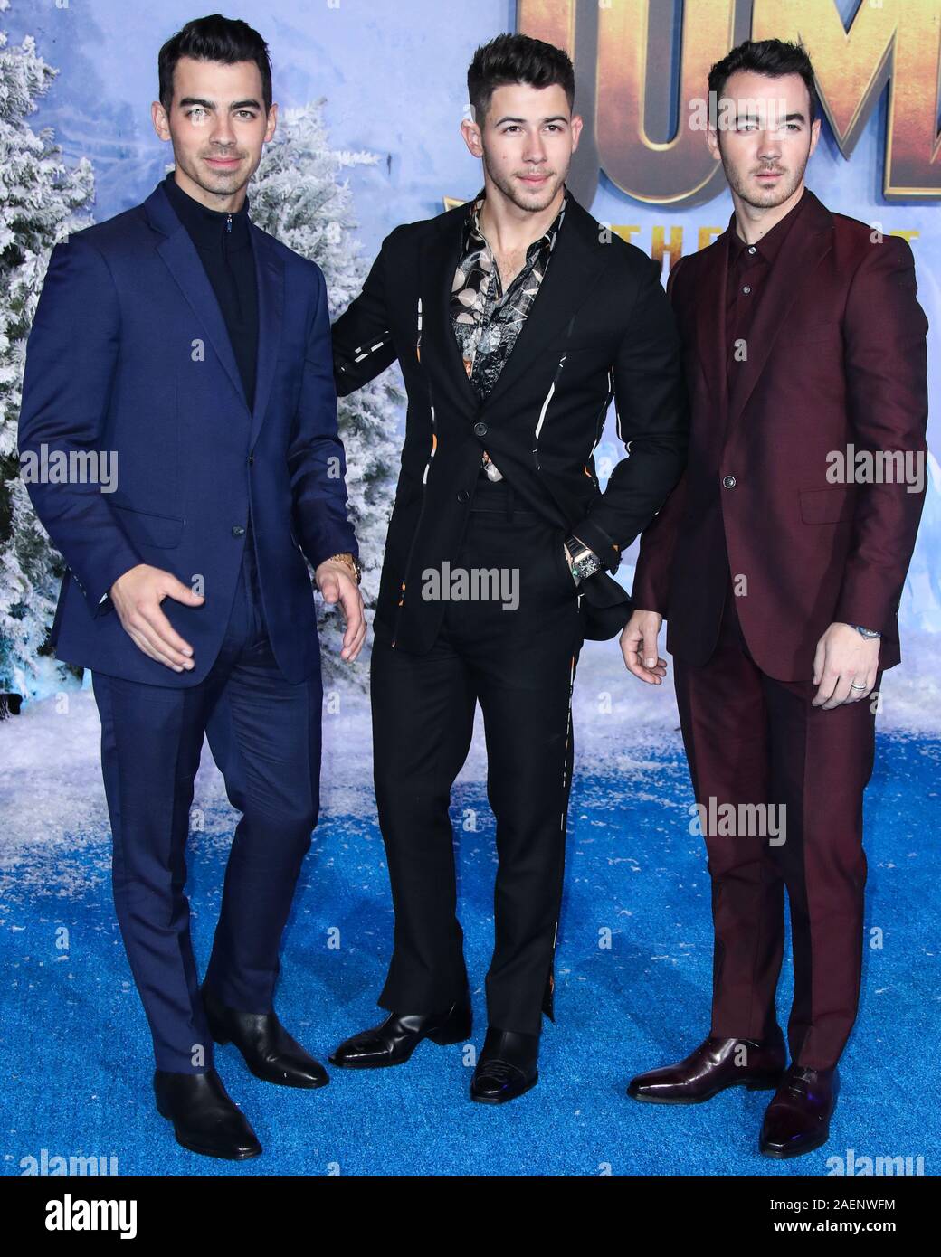 HOLLYWOOD, LOS ANGELES, CALIFORNIA, USA - DECEMBER 09: Joe Jonas, Nick ...