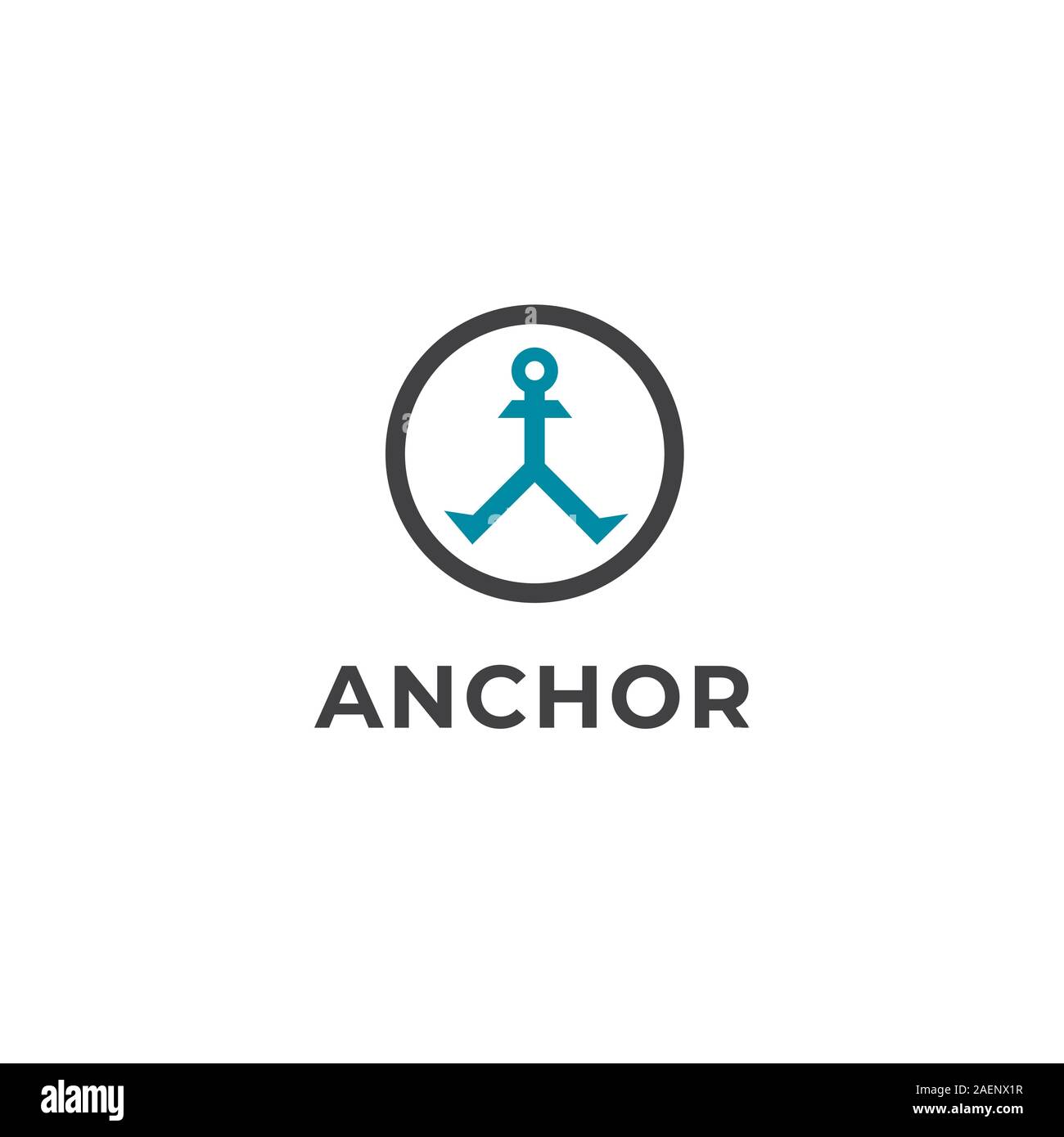 Anchor vector logo. Anchor vector icon. Anchor emblem. Anchor badge ...