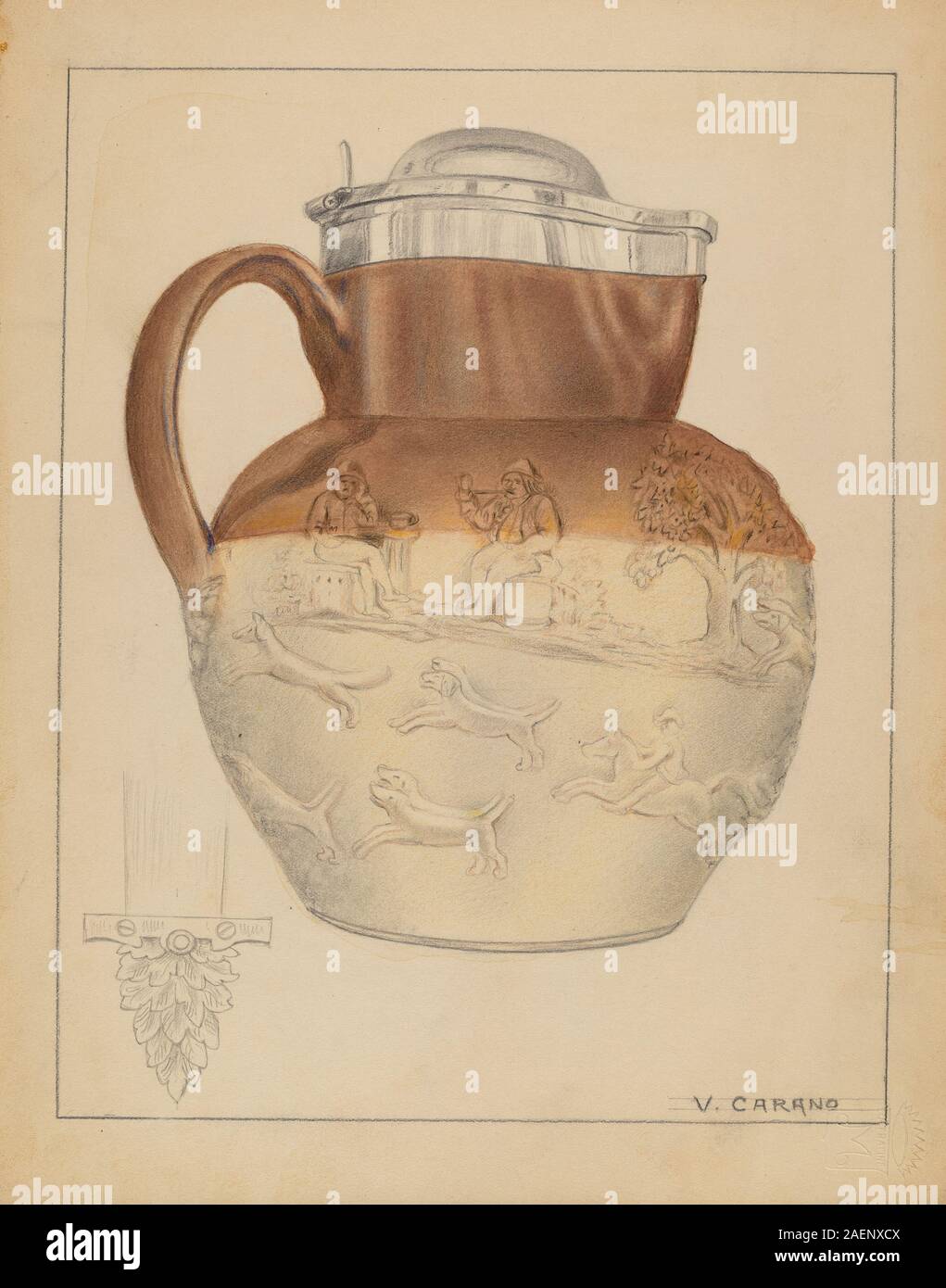 Vincent Carano, Jug, c 1936, Jug; c. 1936 Stock Photo - Alamy