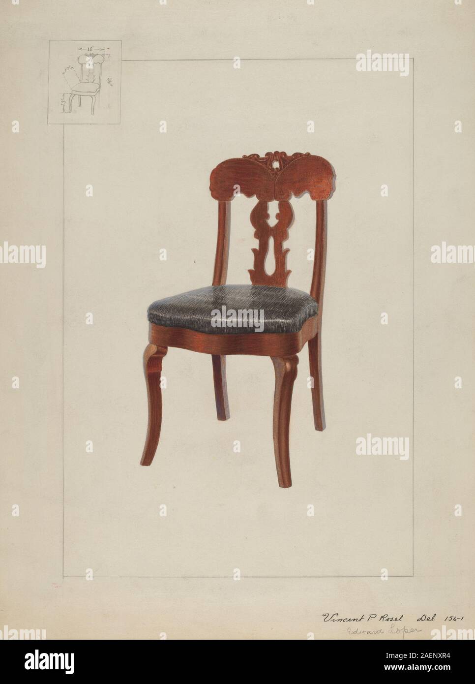 This chair, created circa 1937 by Vincent P Rosel and Edward L Loper ...