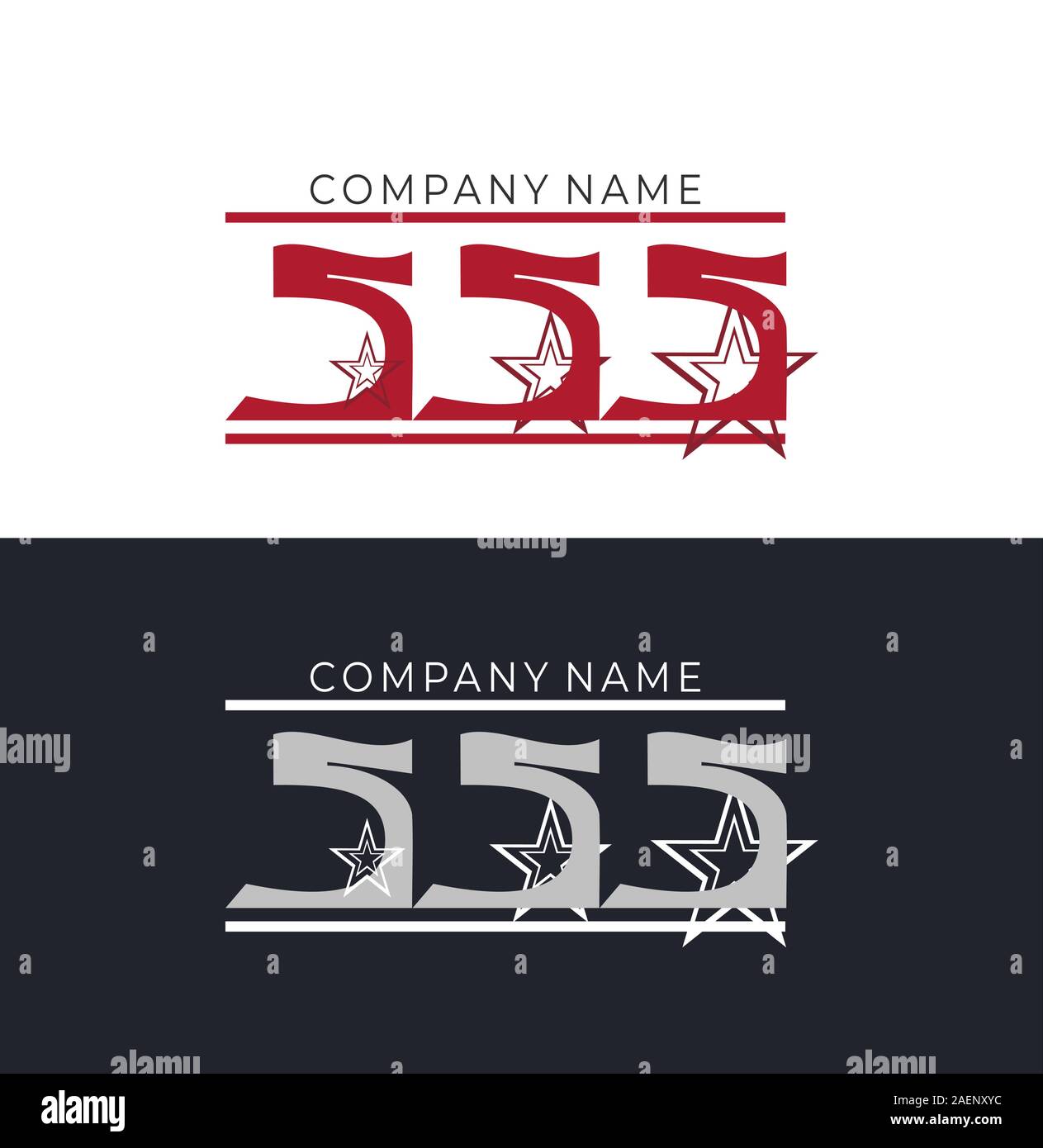 555 logo design hi-res stock photography and images - Alamy