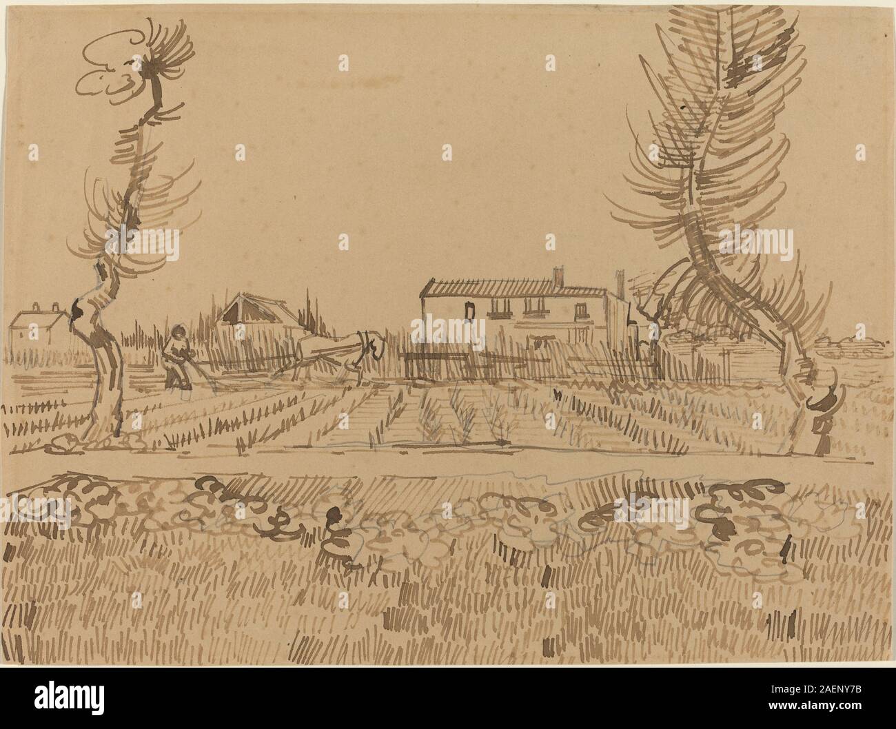 Ploughman in the fields near arles hi-res stock photography and images ...