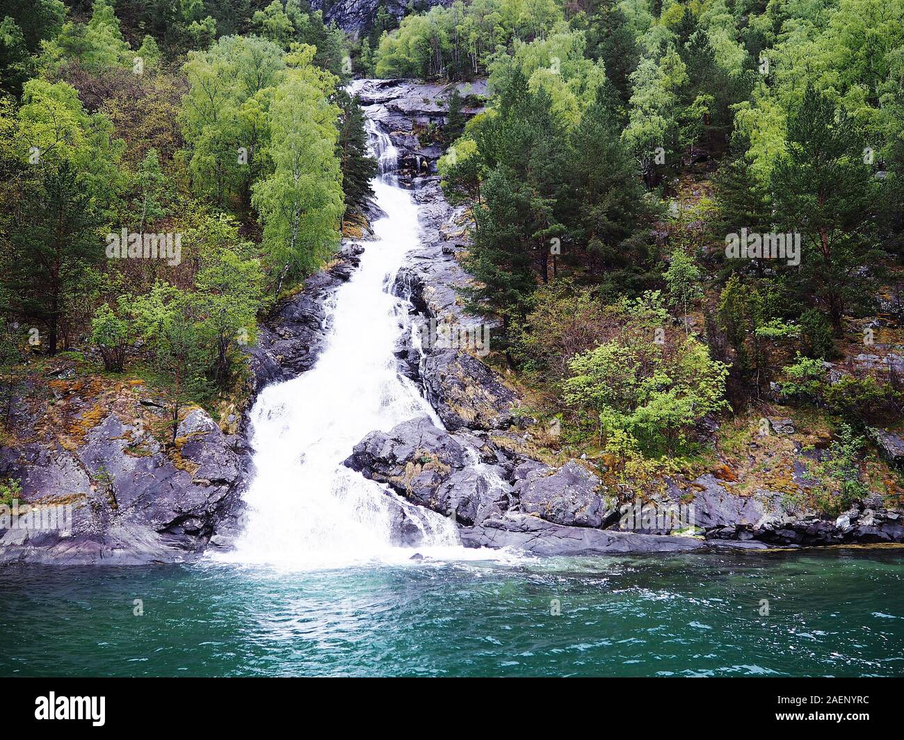 Norwegian Geiranger fjord with beautiful water. beautiful fjord ...