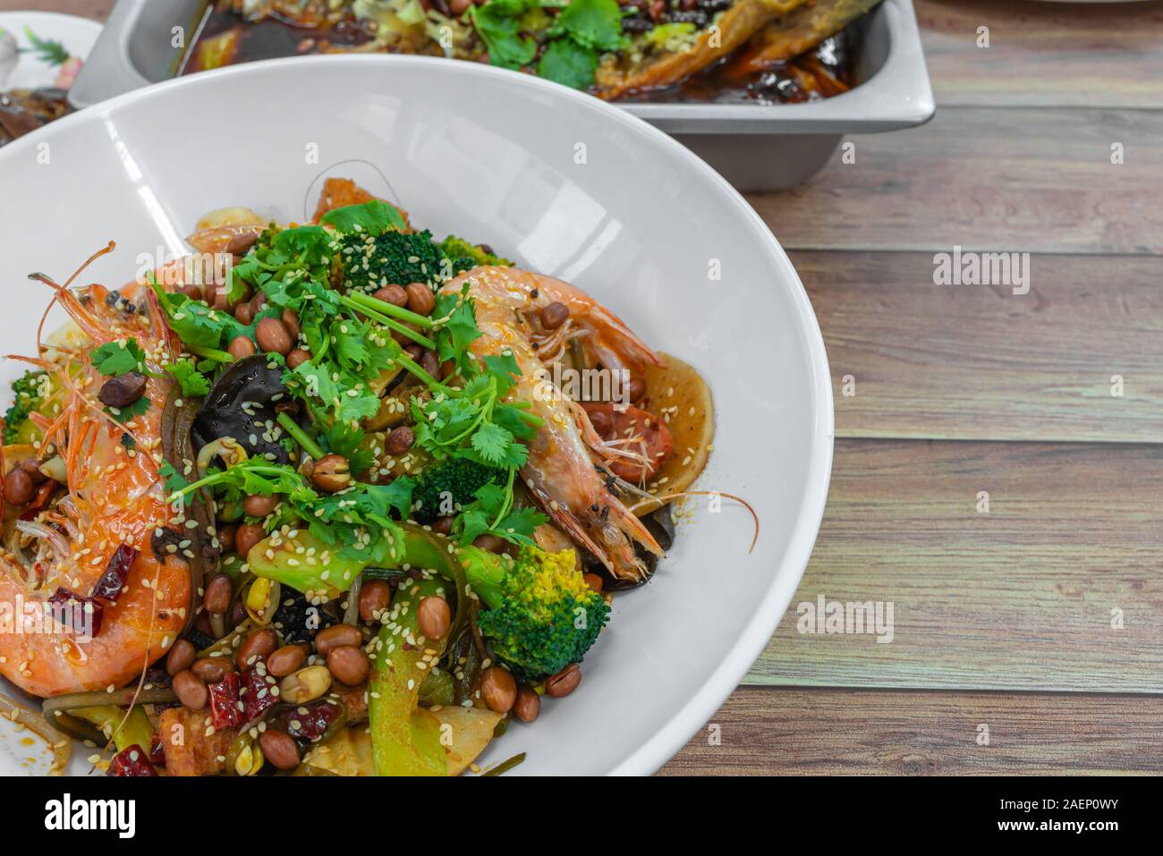 Mala Xiang Guo (stir-fry pot). Chongqing Sichuan Spicy Fragrant Grilled ...