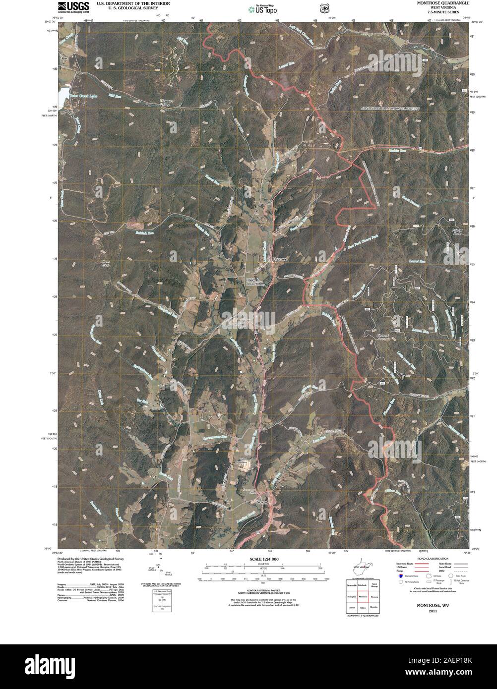 Map of montrose Cut Out Stock Images & Pictures - Alamy