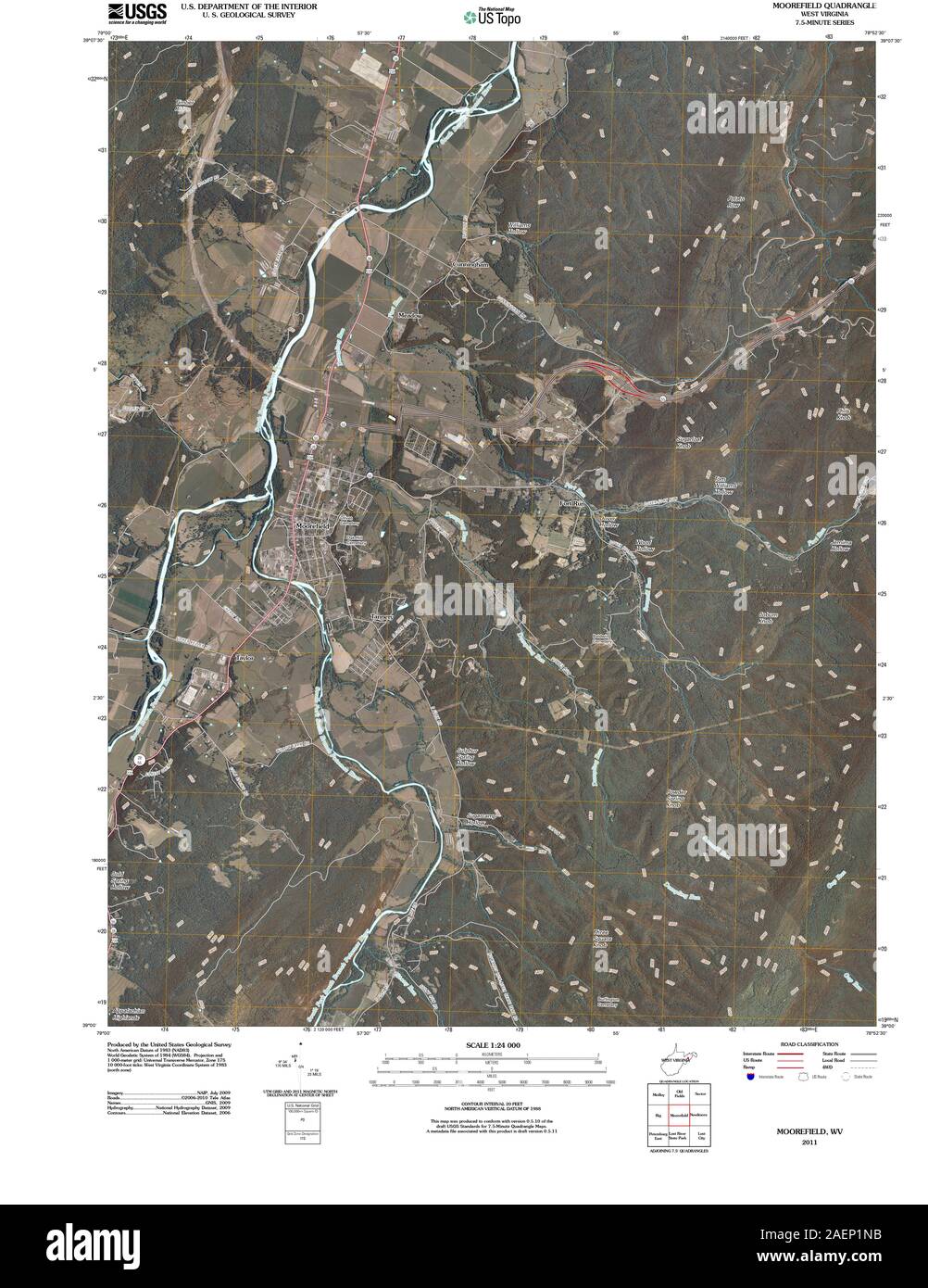 Map of moorefield hi-res stock photography and images - Alamy