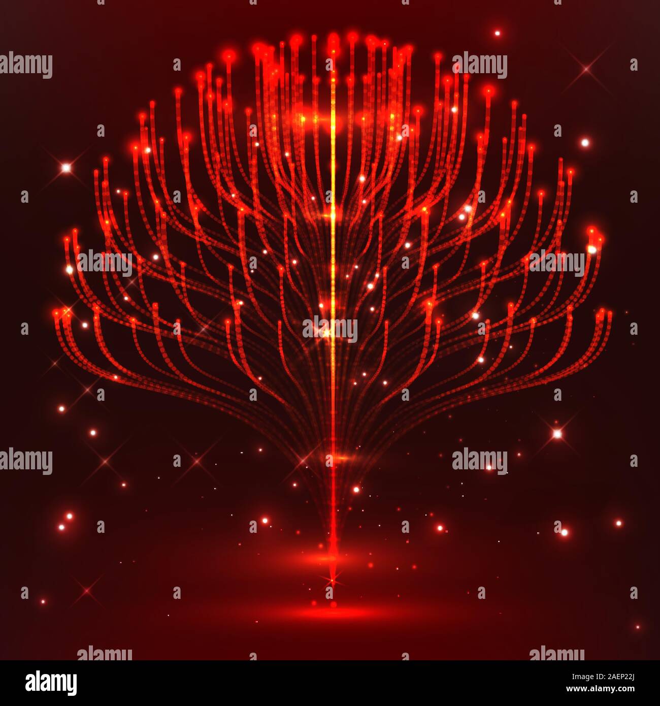 Big data visualization. Bright red technology background. Visual ... Big data visualization. Bright red technology background. Visual ...