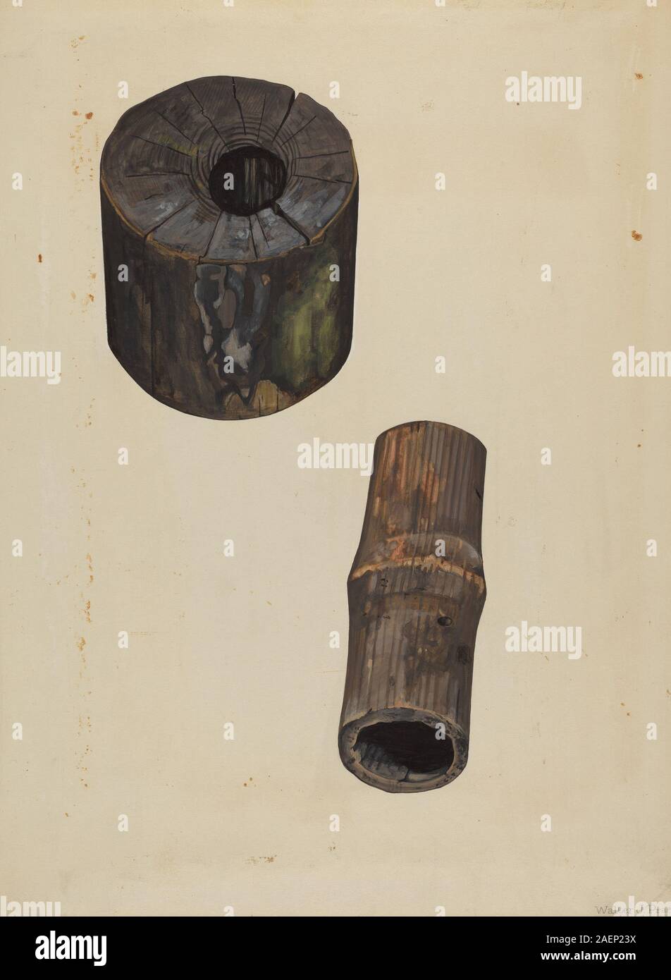 A water main designed by Walter Praefke around 1937, showing functional ...