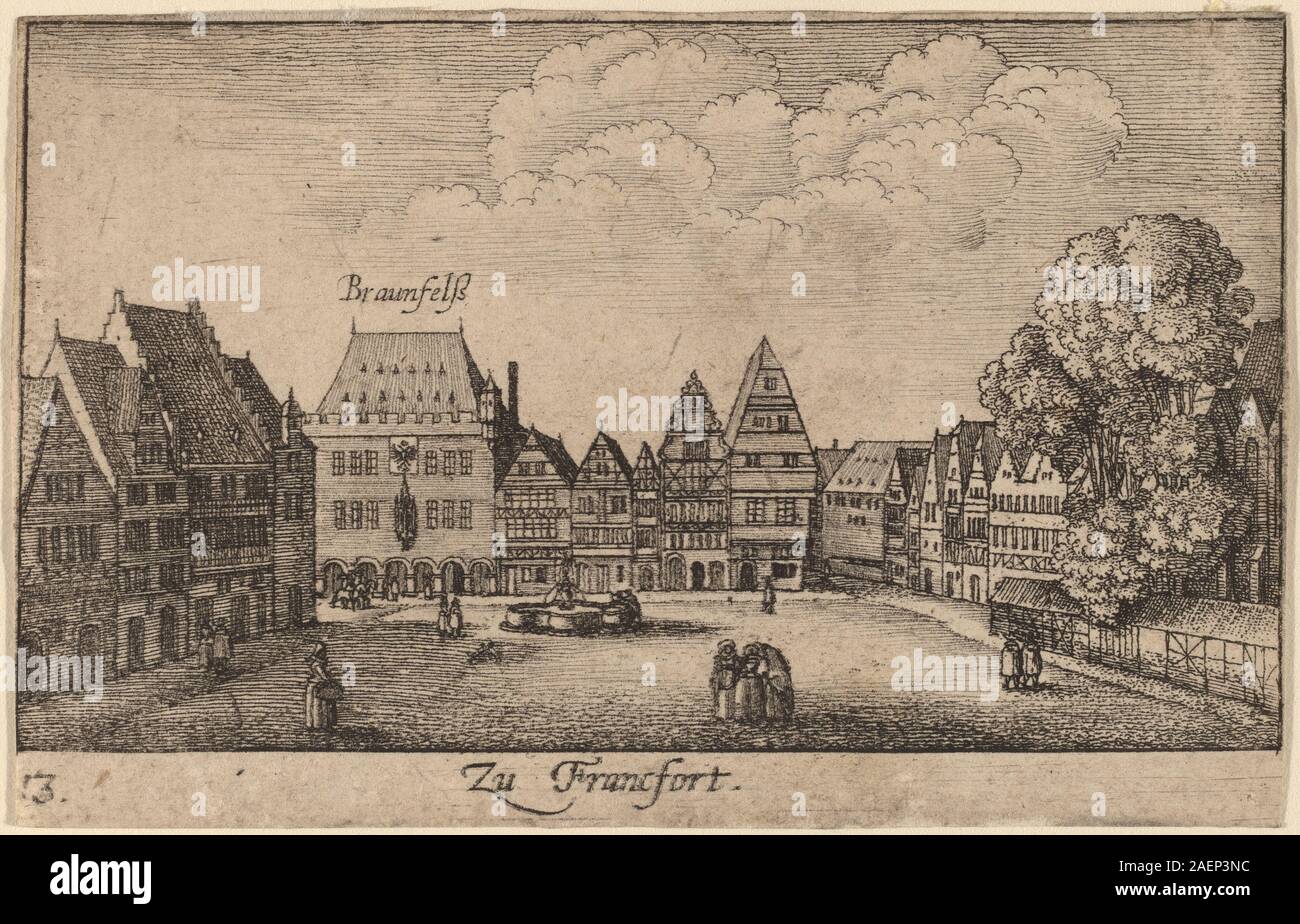 Wenceslaus Hollar, Frankfort, 1635, Frankfort; 1635 date Stock Photo ...