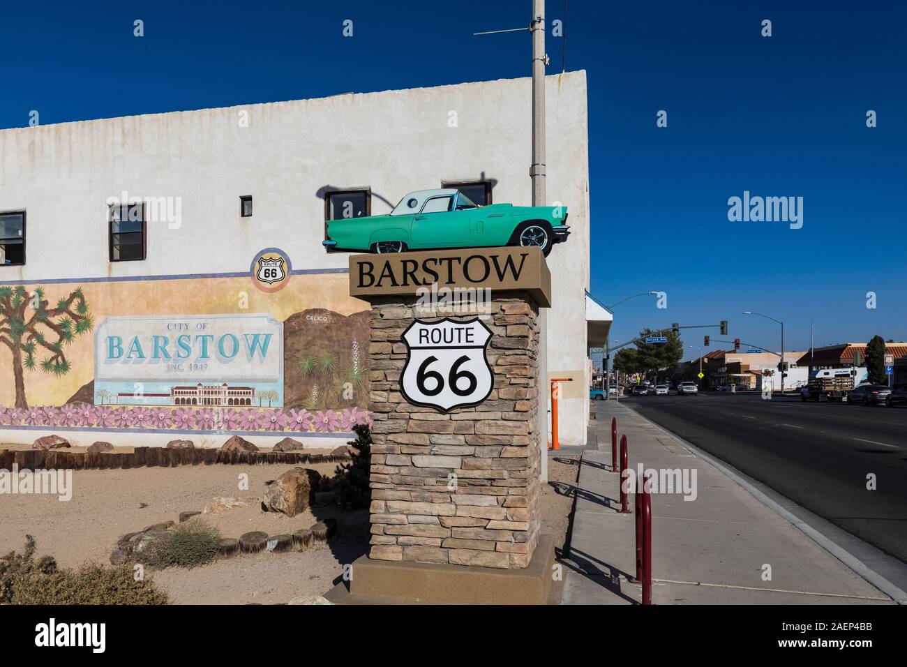 Celebrating the heritage of Route 66 in Barstow, California, USA [No ...