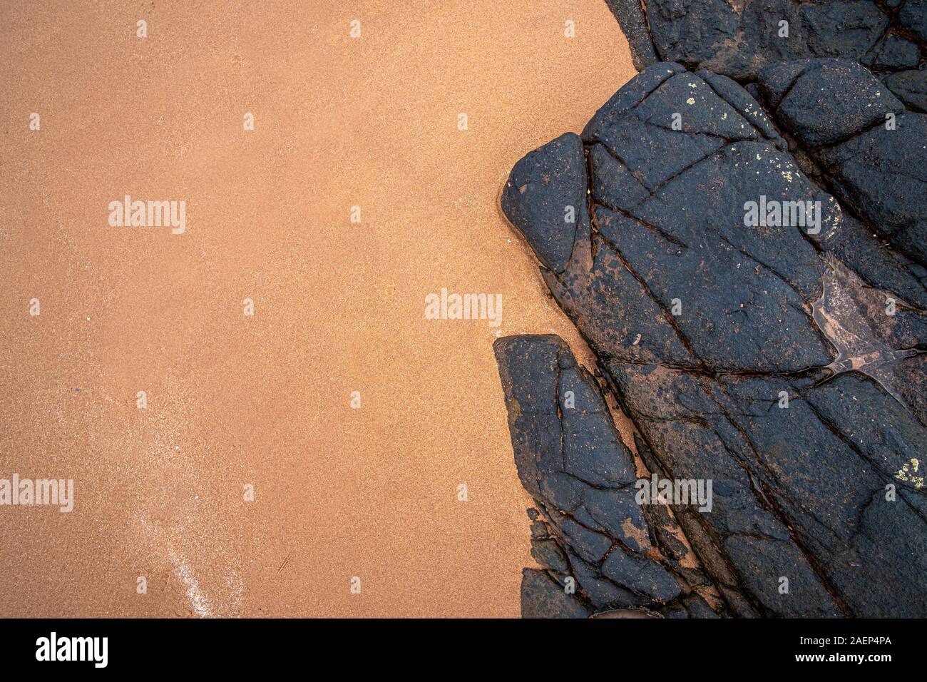 abstract downward shot of the sand with rocks Stock Photo - Alamy