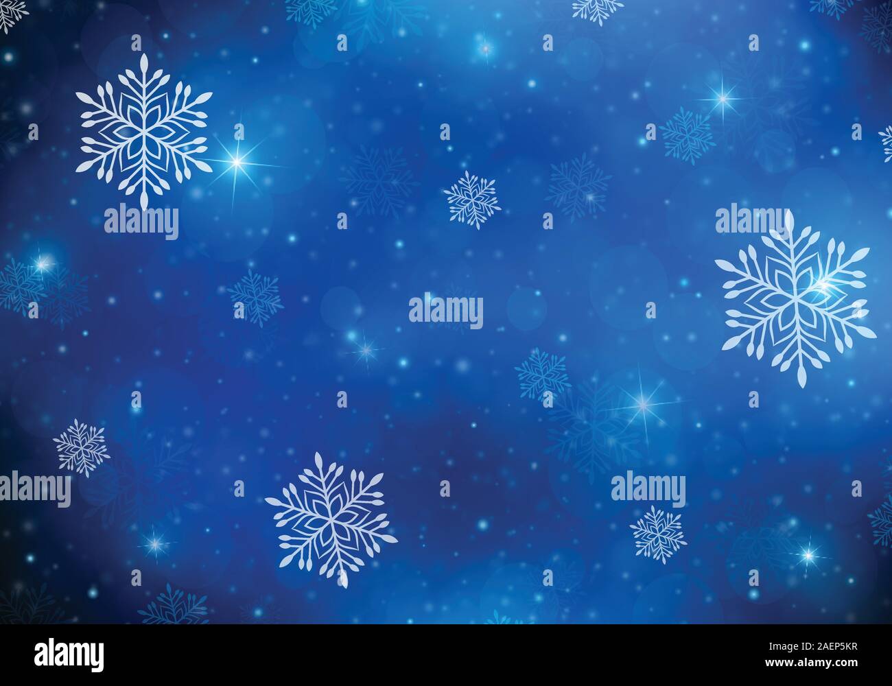 Blue snowflake black background hi-res stock photography and images - Alamy