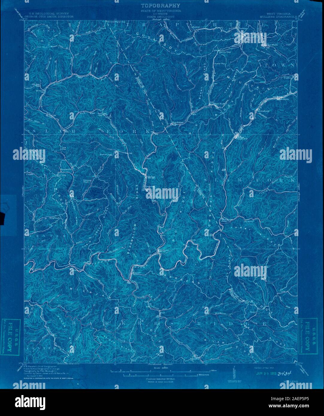 Map of mullens hi-res stock photography and images - Alamy