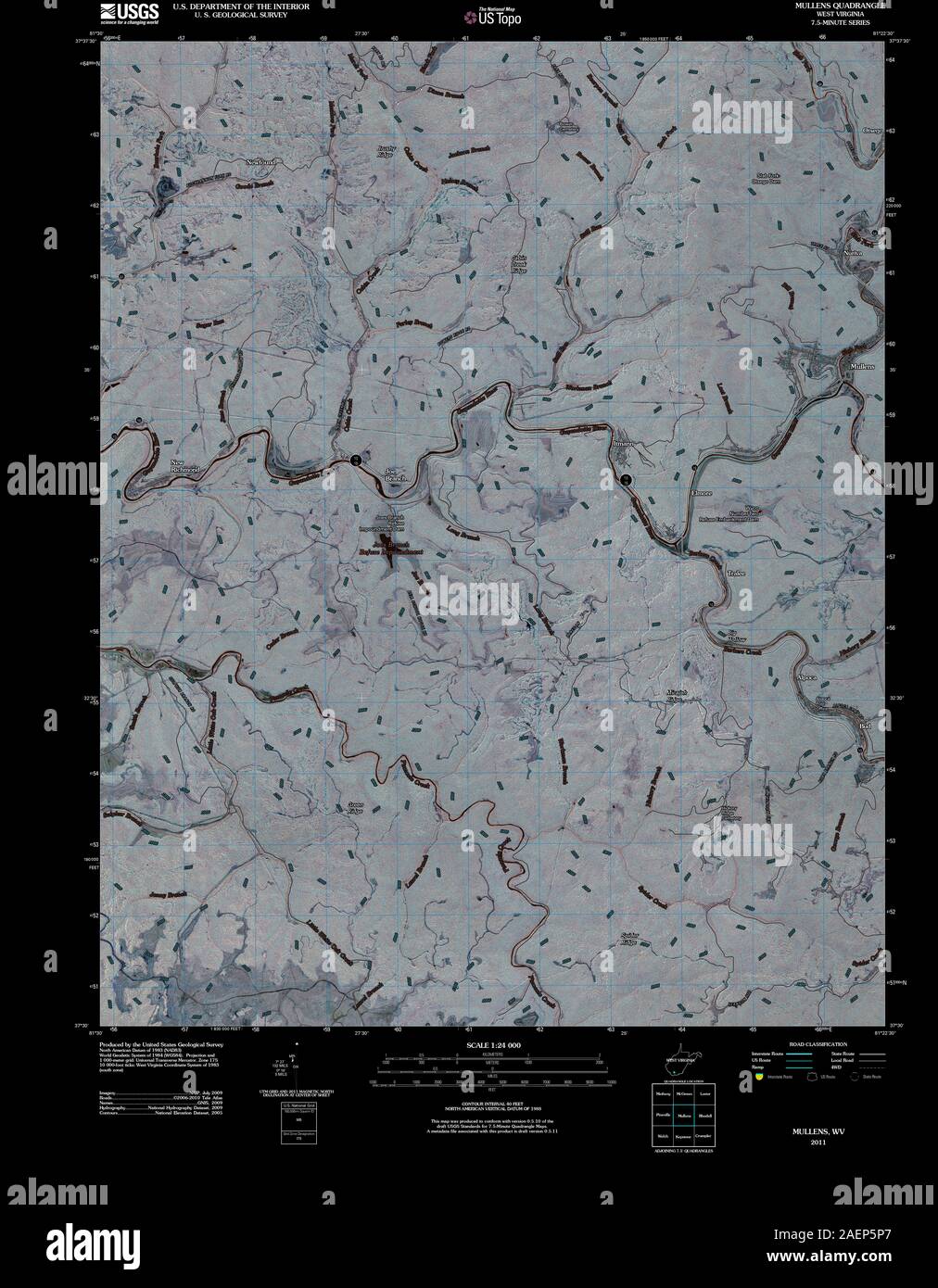 Map of mullens hi-res stock photography and images - Alamy