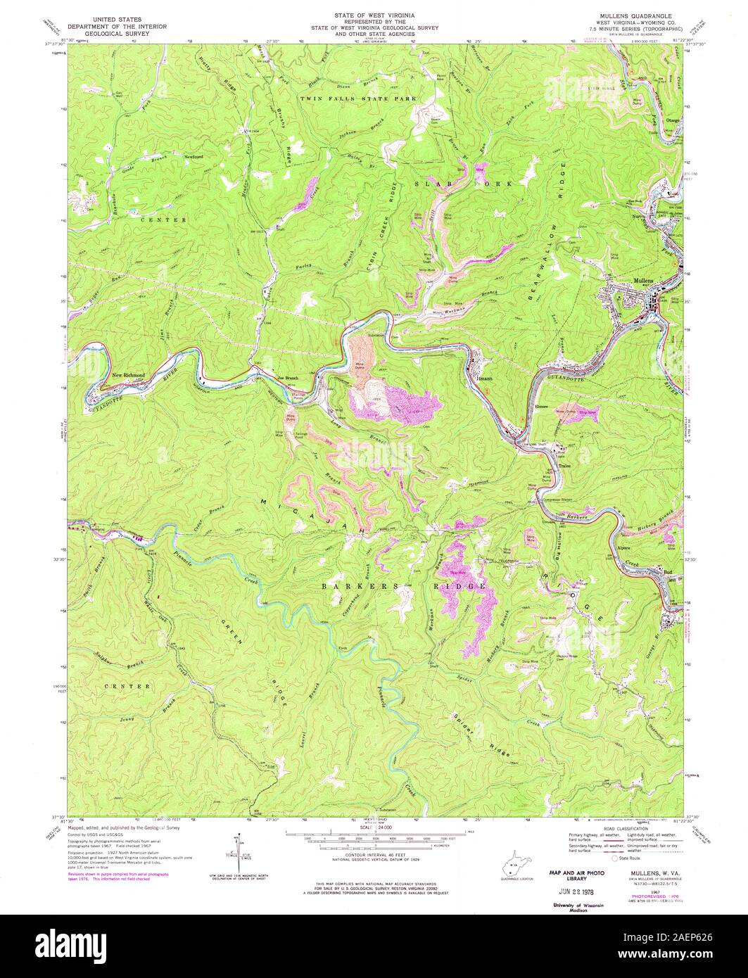 Map of mullens hi-res stock photography and images - Alamy