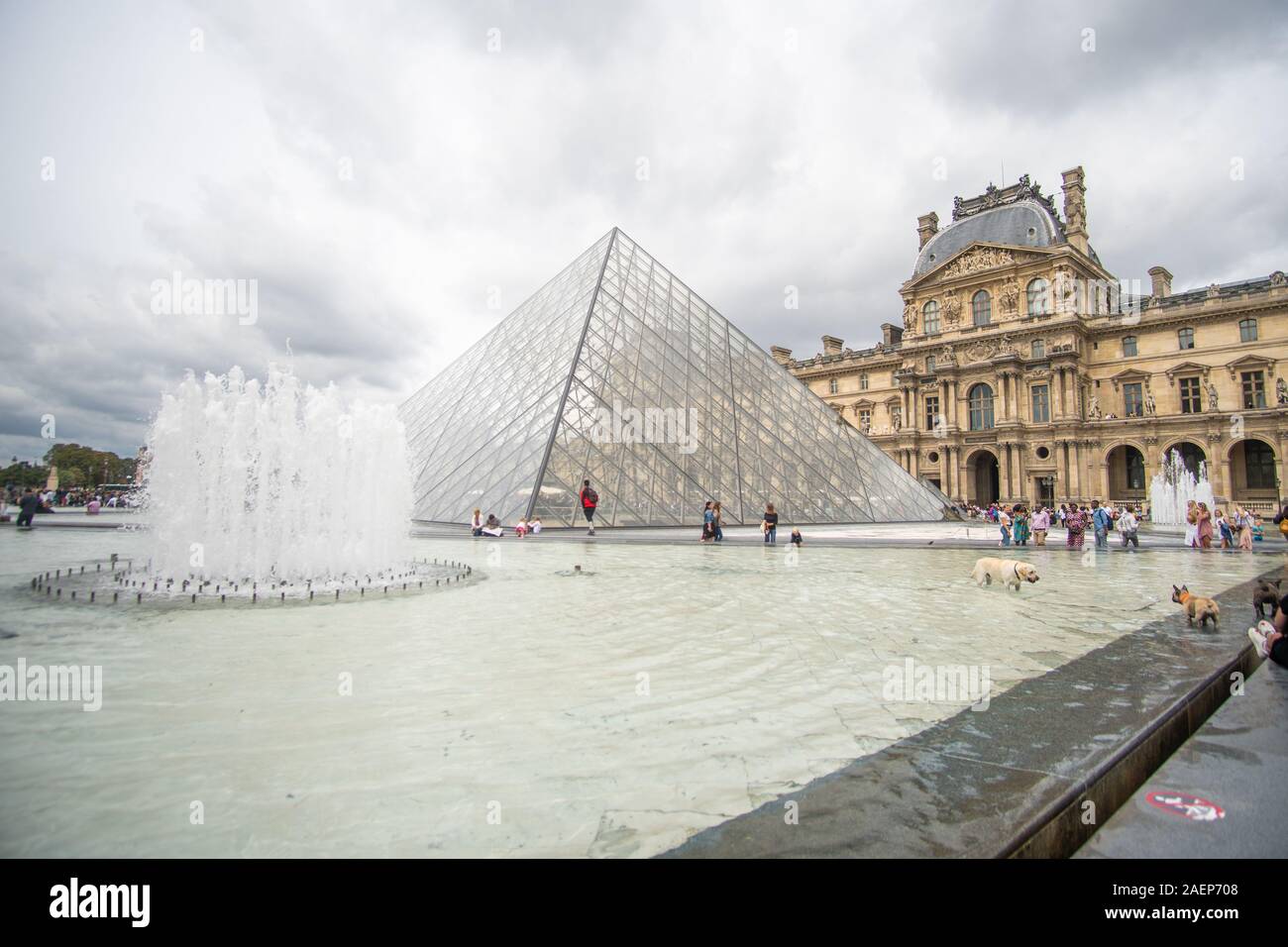 Louvre Museum in Paris Stock Photo - Alamy